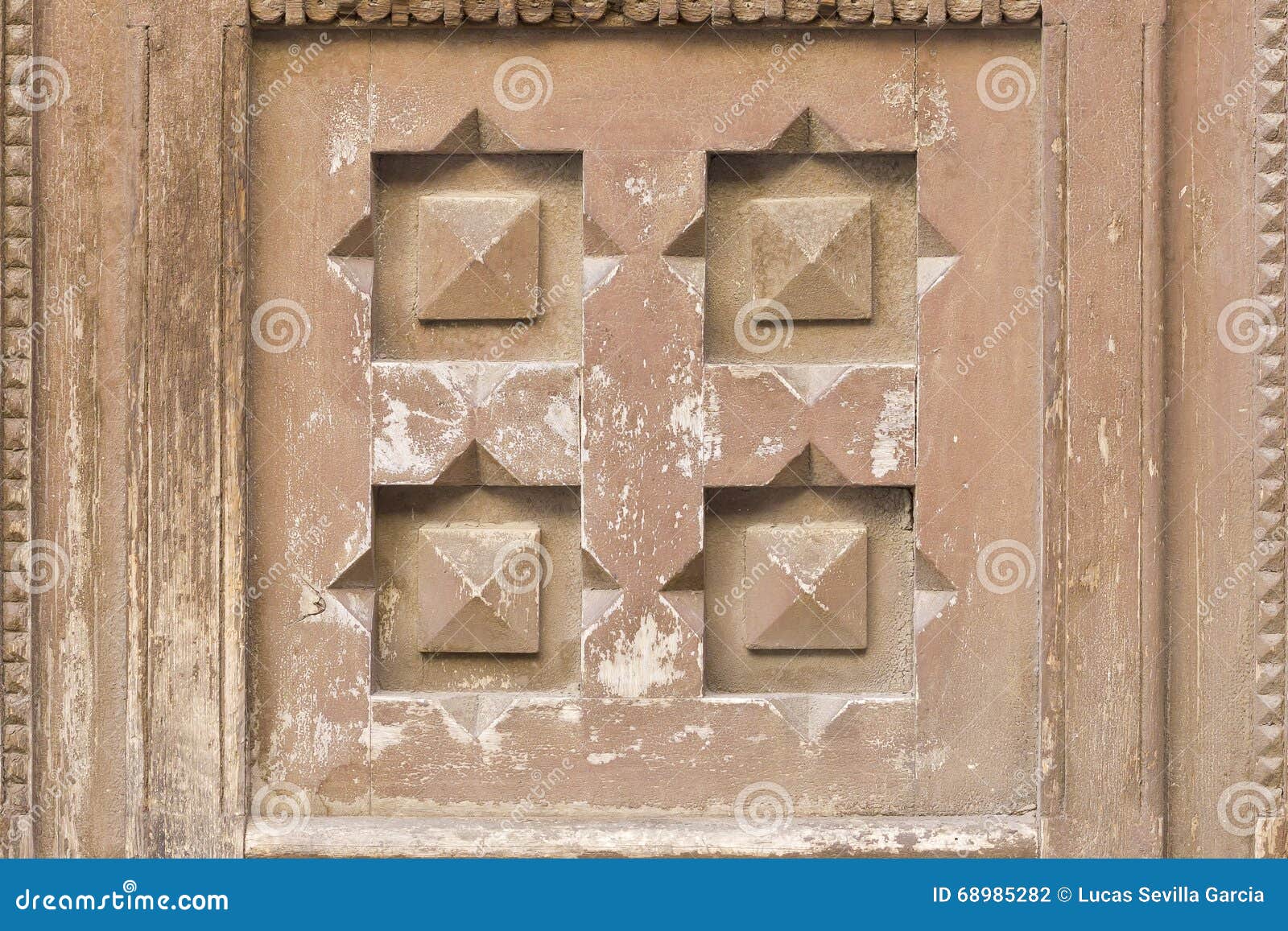 Geometric pattern carved stock photo. Image of decoration - 68985282