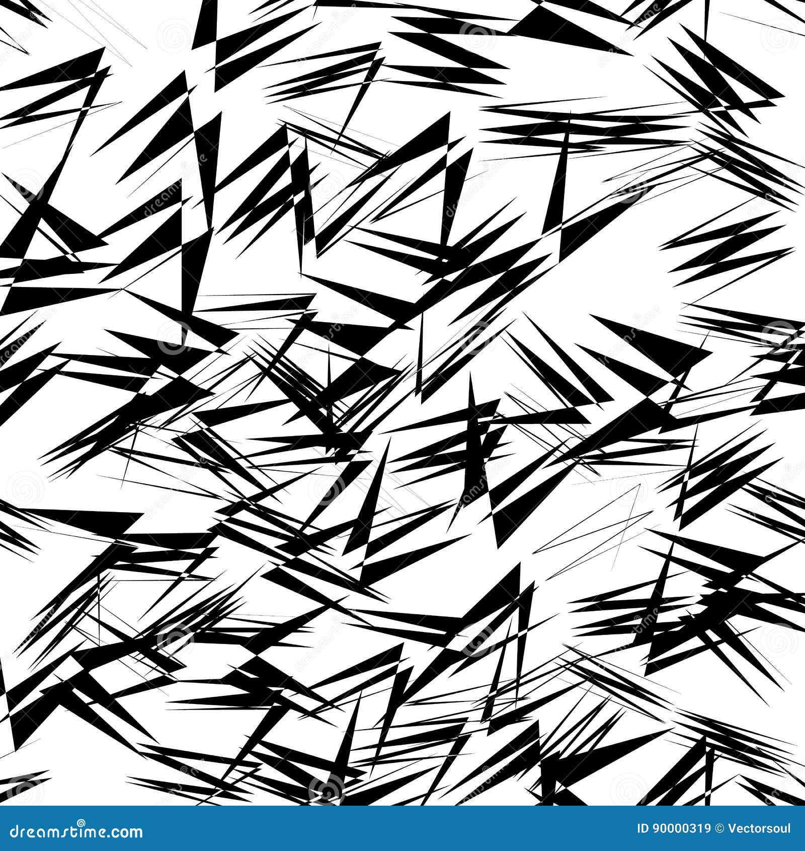 Geometric Pattern of Chaotic Random Shapes. Rough Edgy Texture Stock ...