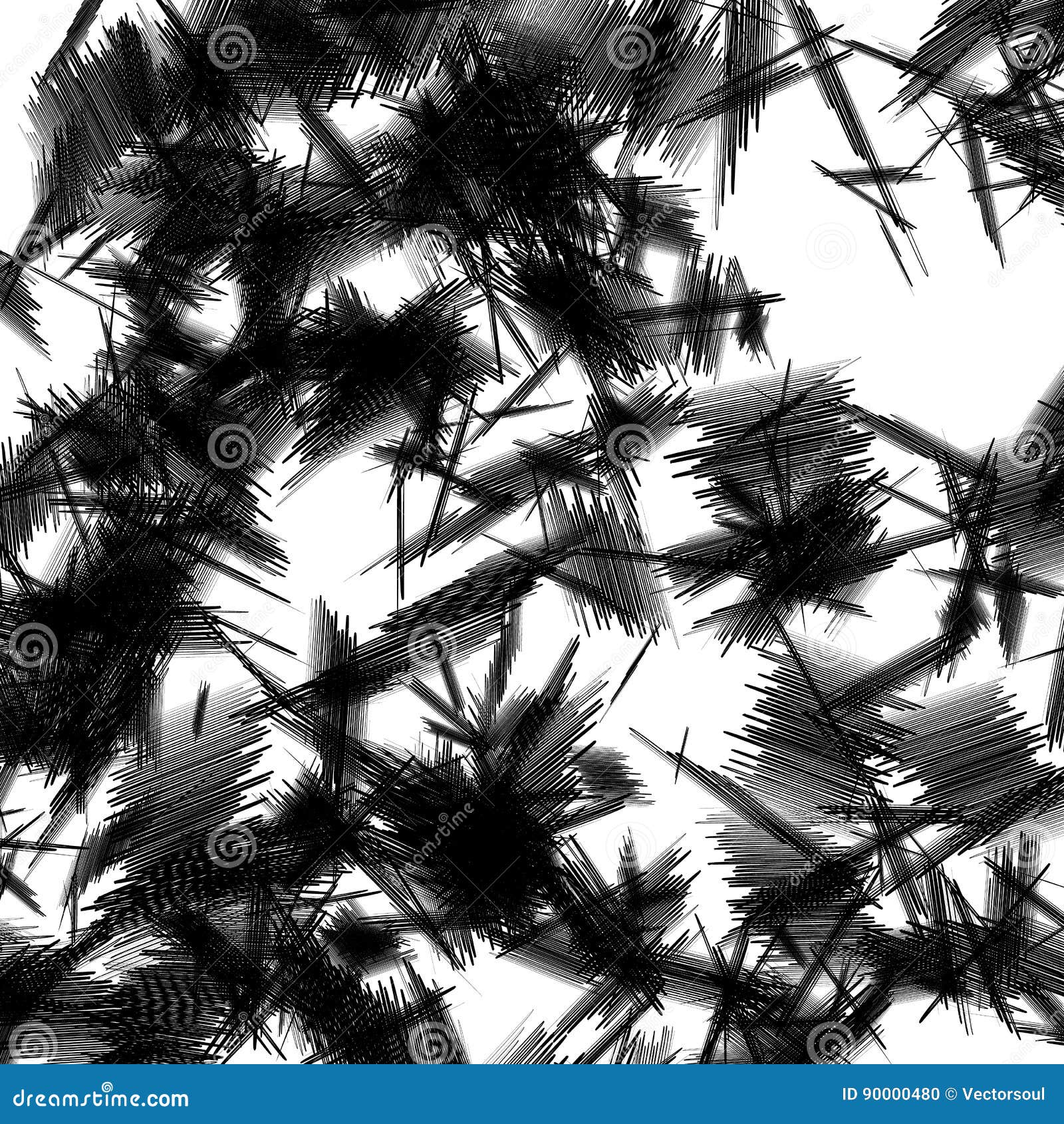 Geometric Pattern Of Chaotic Random Shapes Rough Edgy Texture Stock