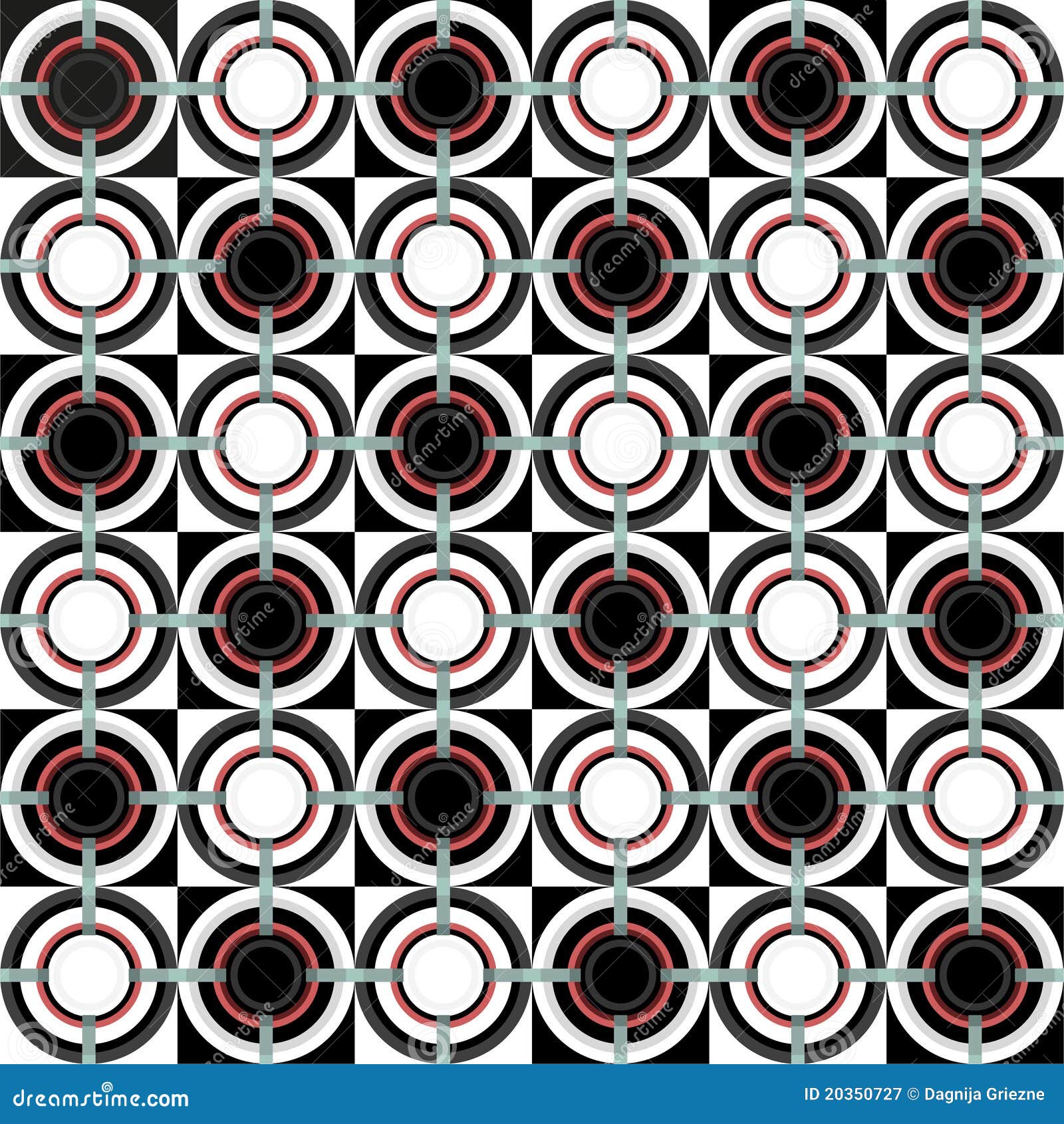 Geometric Pattern with Circles Stock Vector - Illustration of circle ...