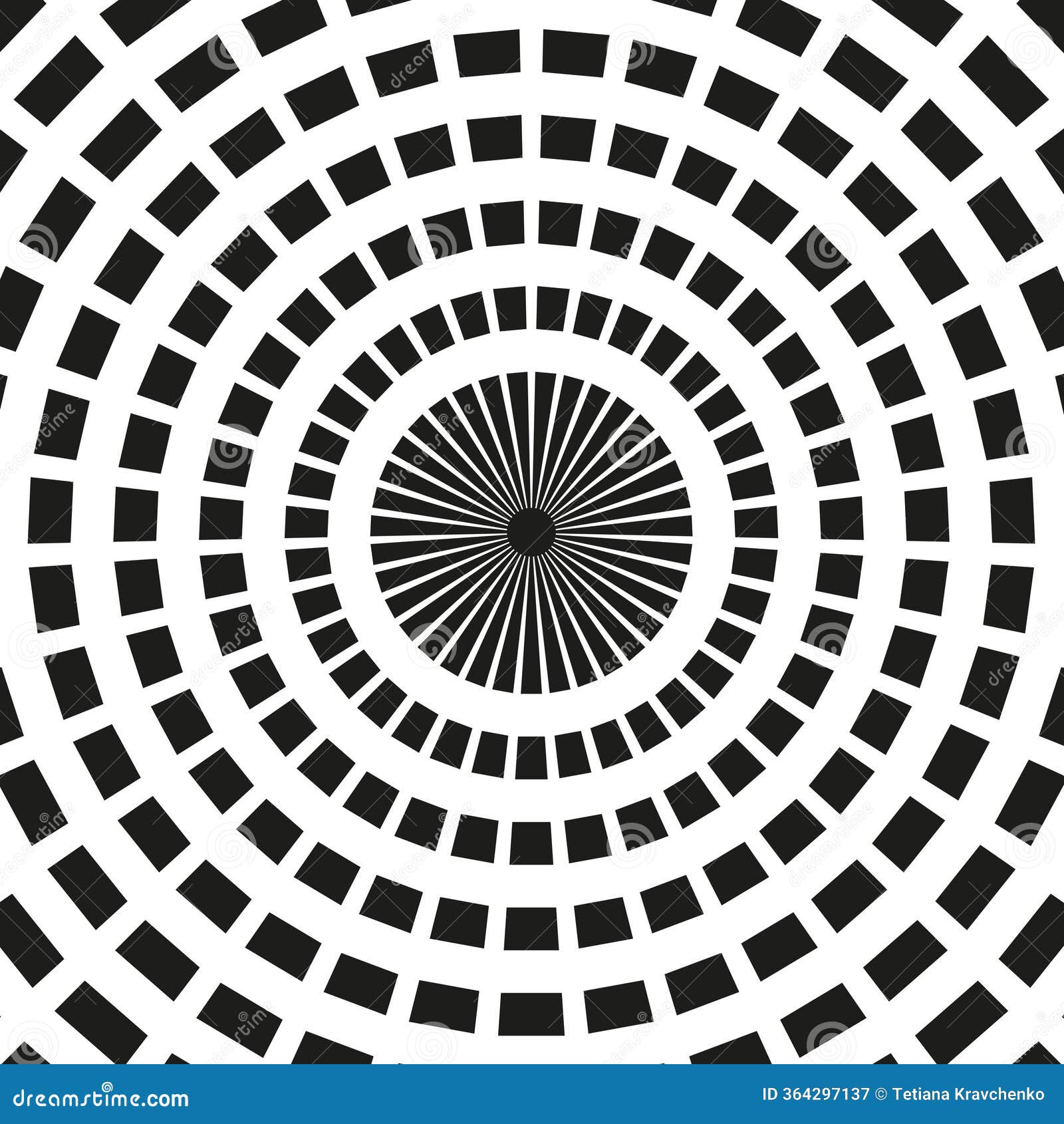 A Radial Design With A Central Focal Point, From Which Lines And ...