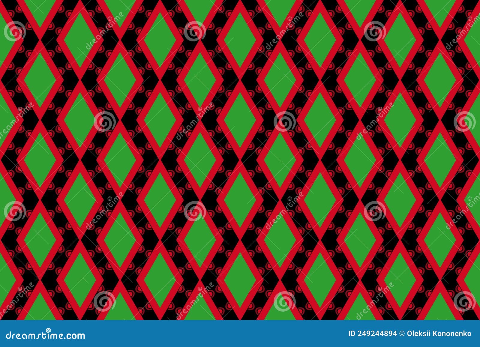 Geometric Pattern in the Colors of the National Flag of Malawi. the ...