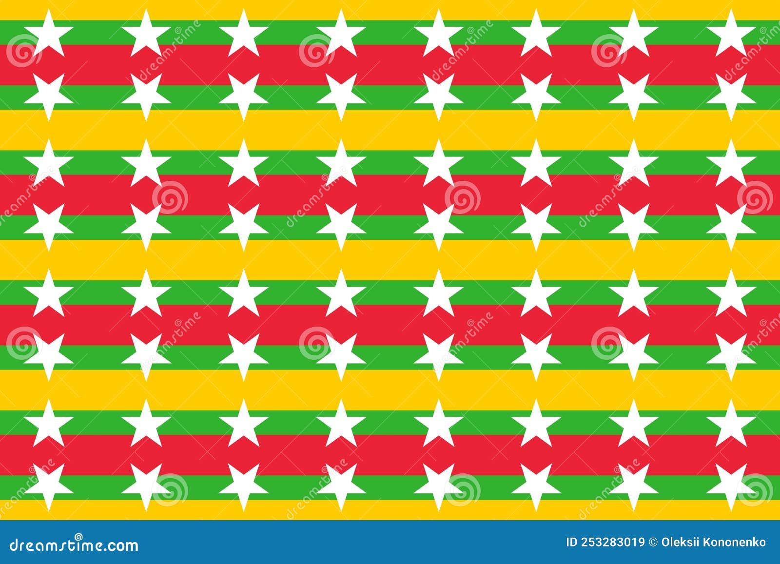 Geometric Pattern in the Colors of the National Flag of Myanmar. the ...