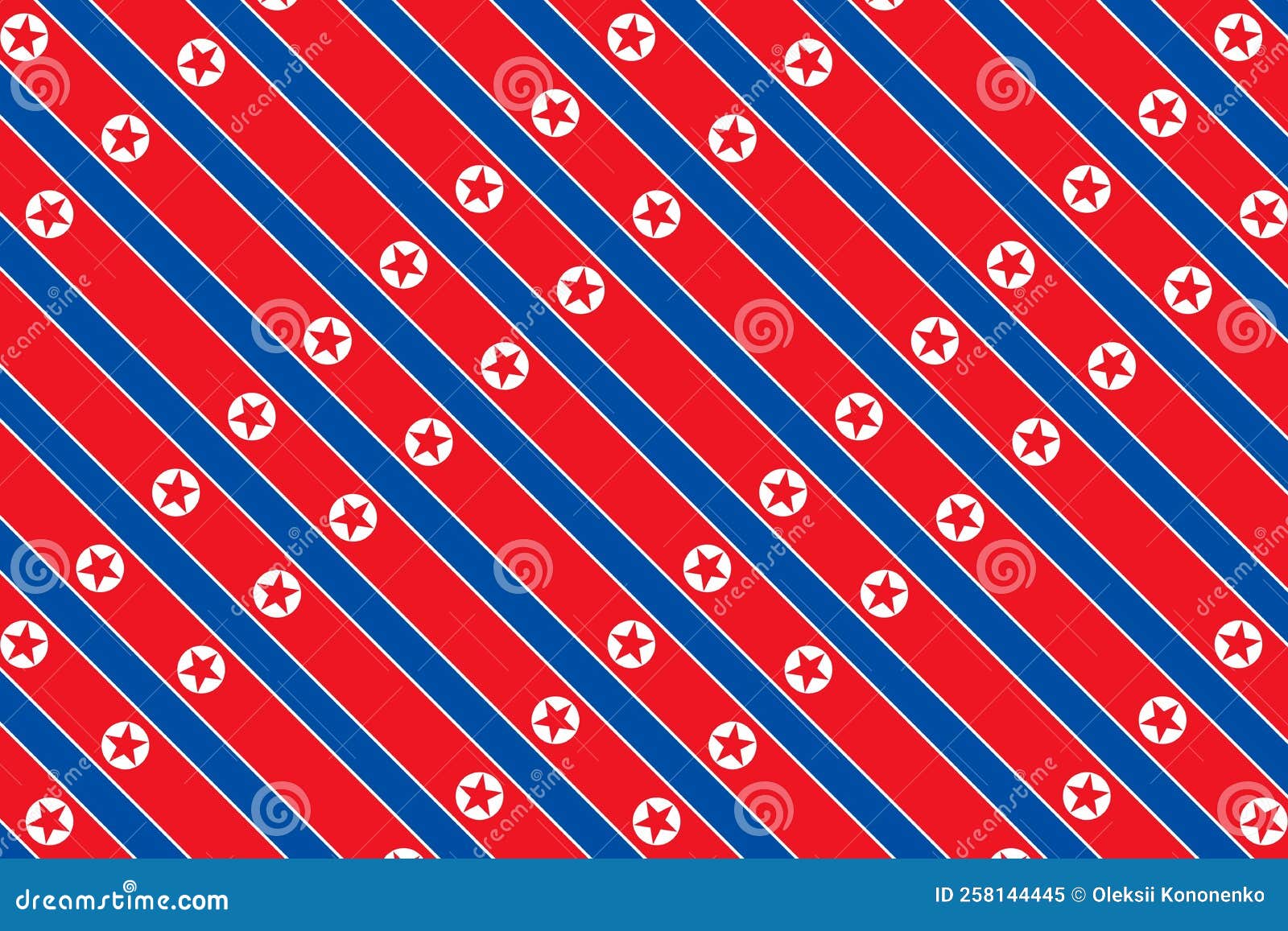 Geometric Pattern in the Colors of the National Flag of North Korea ...