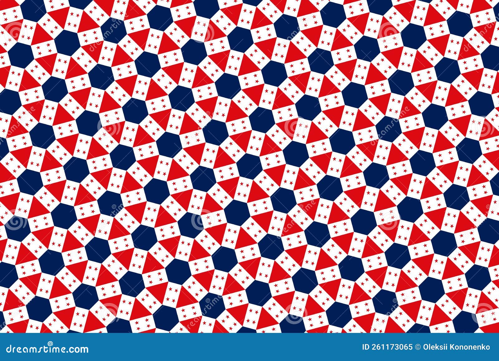 Geometric Pattern in the Colors of the National Flag of Panama. the ...