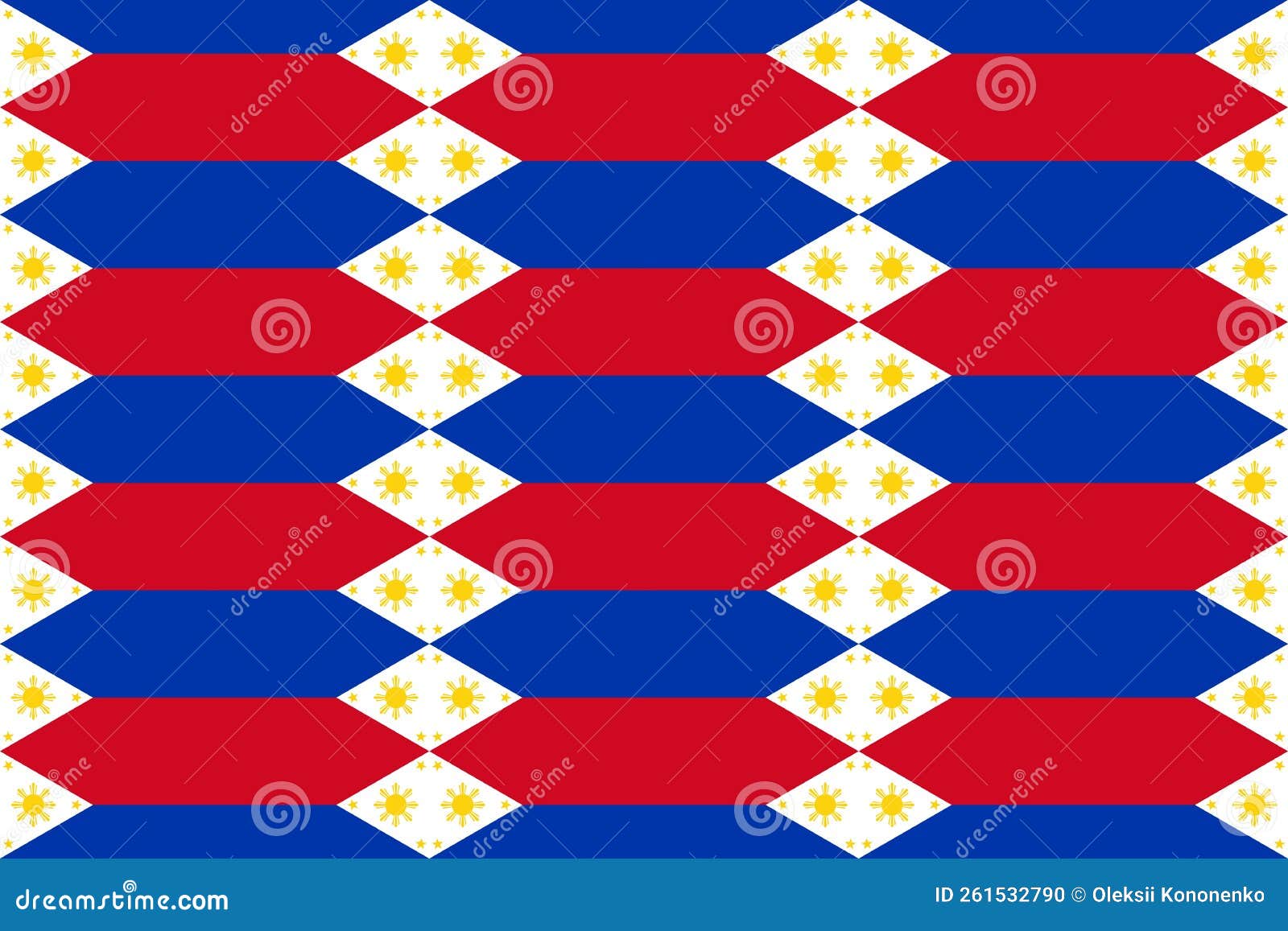 Geometric Pattern in the Colors of the National Flag of Philippines ...