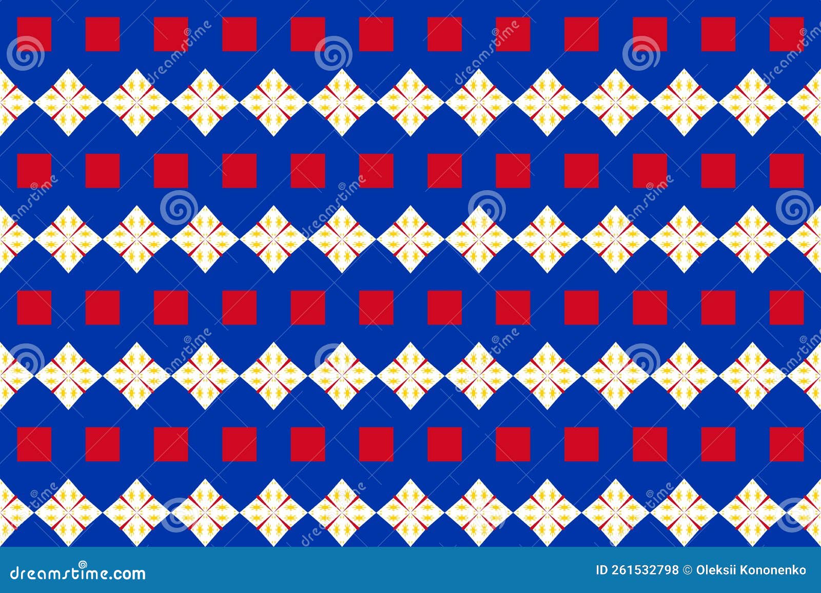 Geometric Pattern in the Colors of the National Flag of Philippines ...