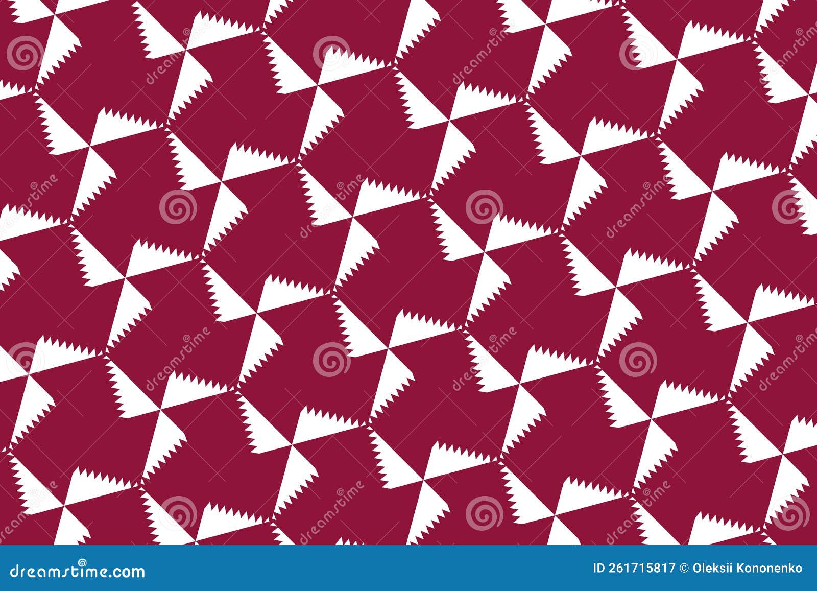 Geometric Pattern in the Colors of the National Flag of Qatar. the ...