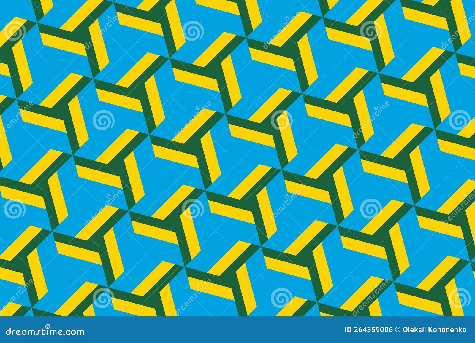 Geometric Pattern in the Colors of the National Flag of Rwanda. the ...