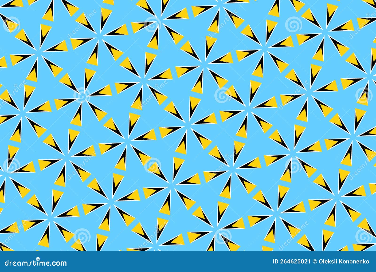 Geometric Pattern in the Colors of the National Flag of Saint Lucia ...