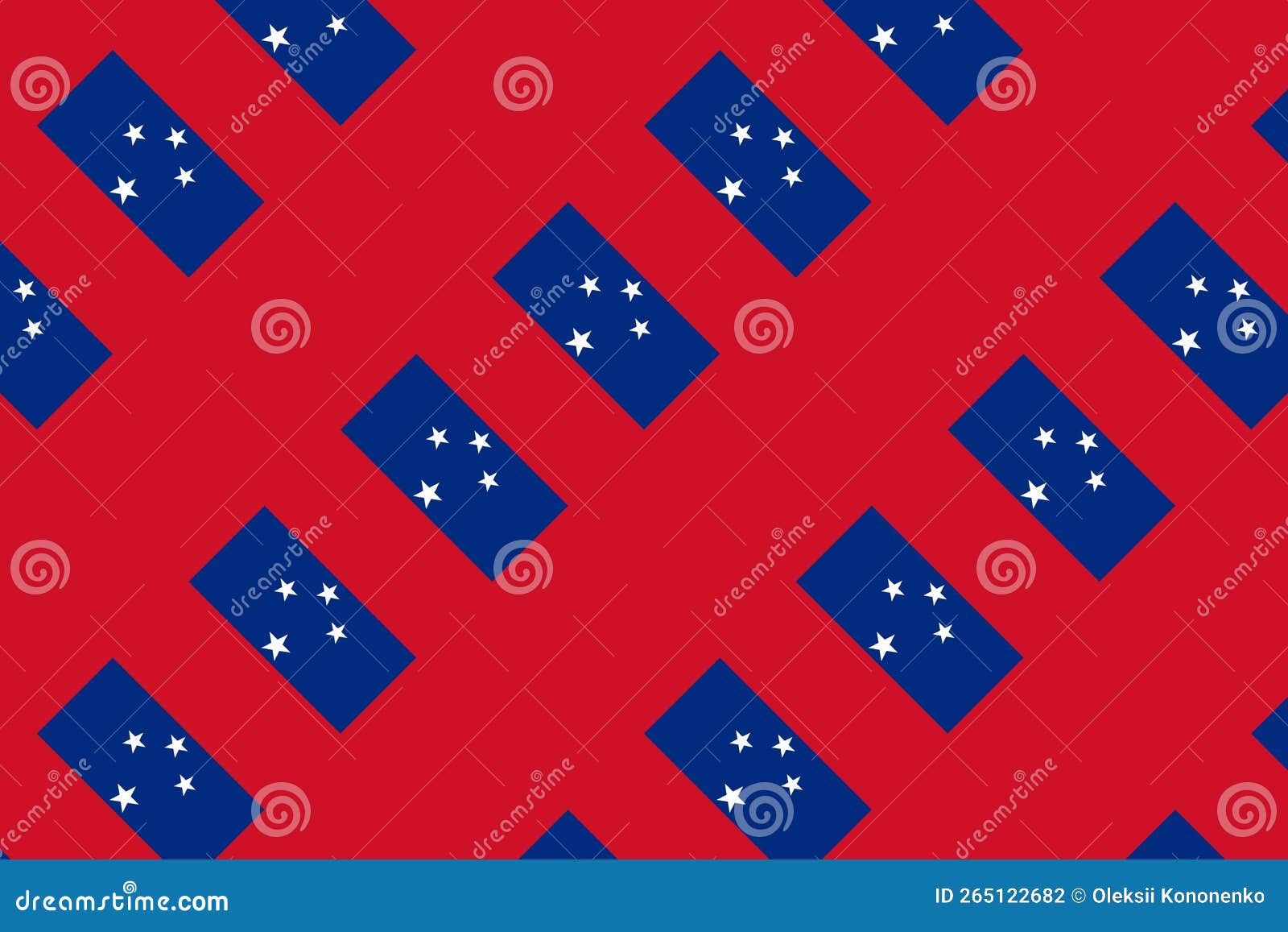 Geometric Pattern in the Colors of the National Flag of Samoa. the ...