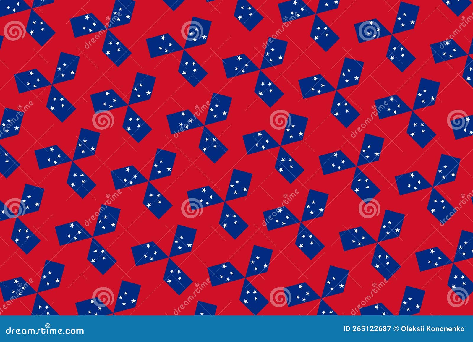 Geometric Pattern in the Colors of the National Flag of Samoa. the ...
