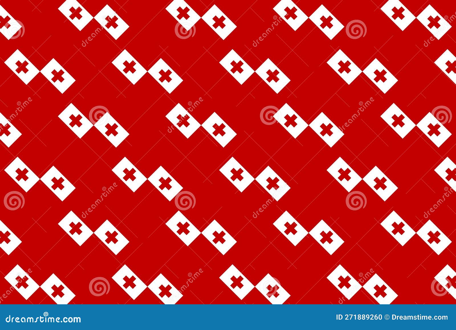 Geometric Pattern in the Colors of the National Flag of Tonga. the ...