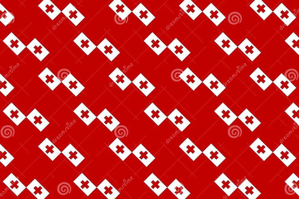 Geometric Pattern in the Colors of the National Flag of Tonga. the ...