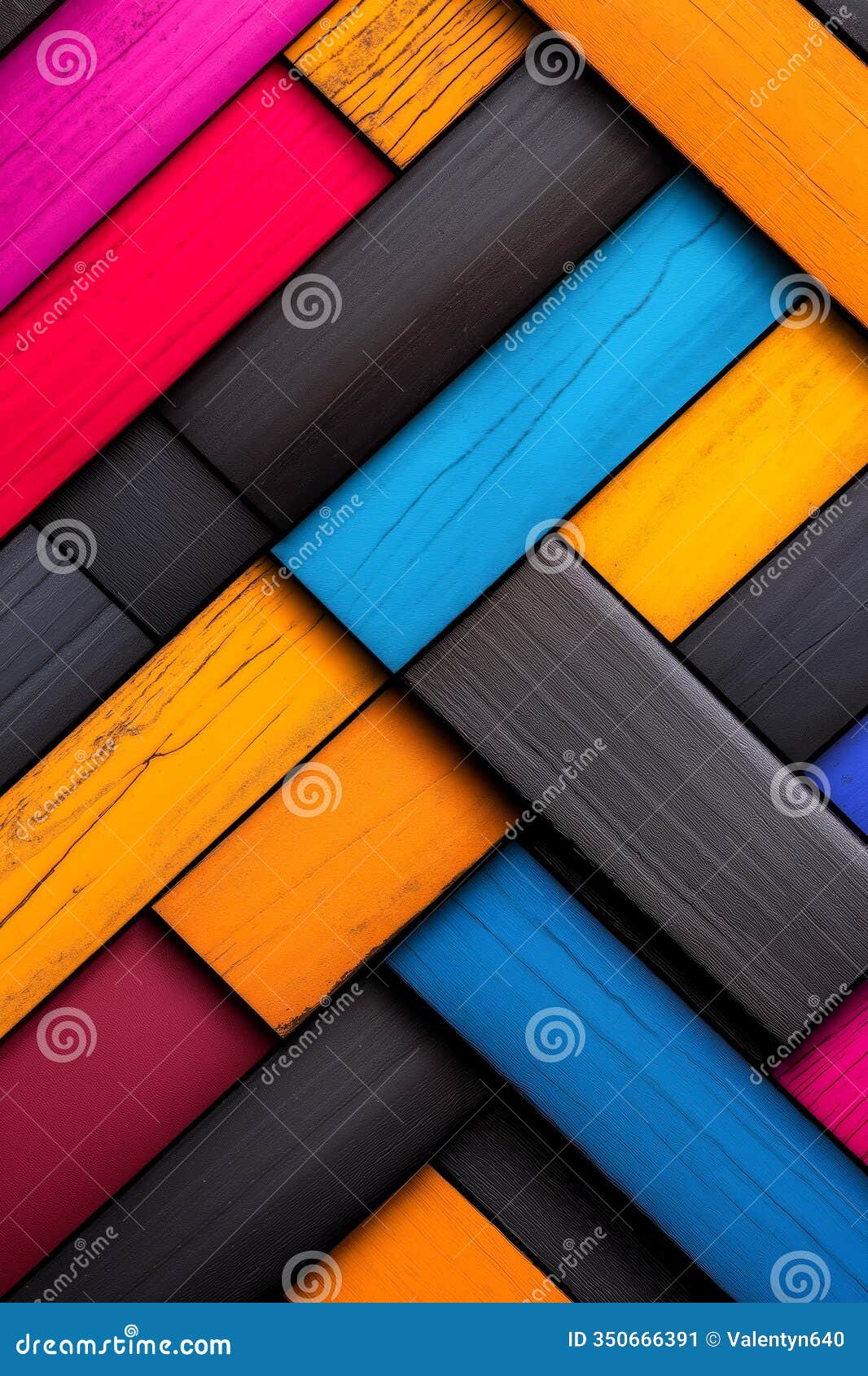 Geometric Pattern Composed of Rectangular Pieces of Wood Stock Image ...