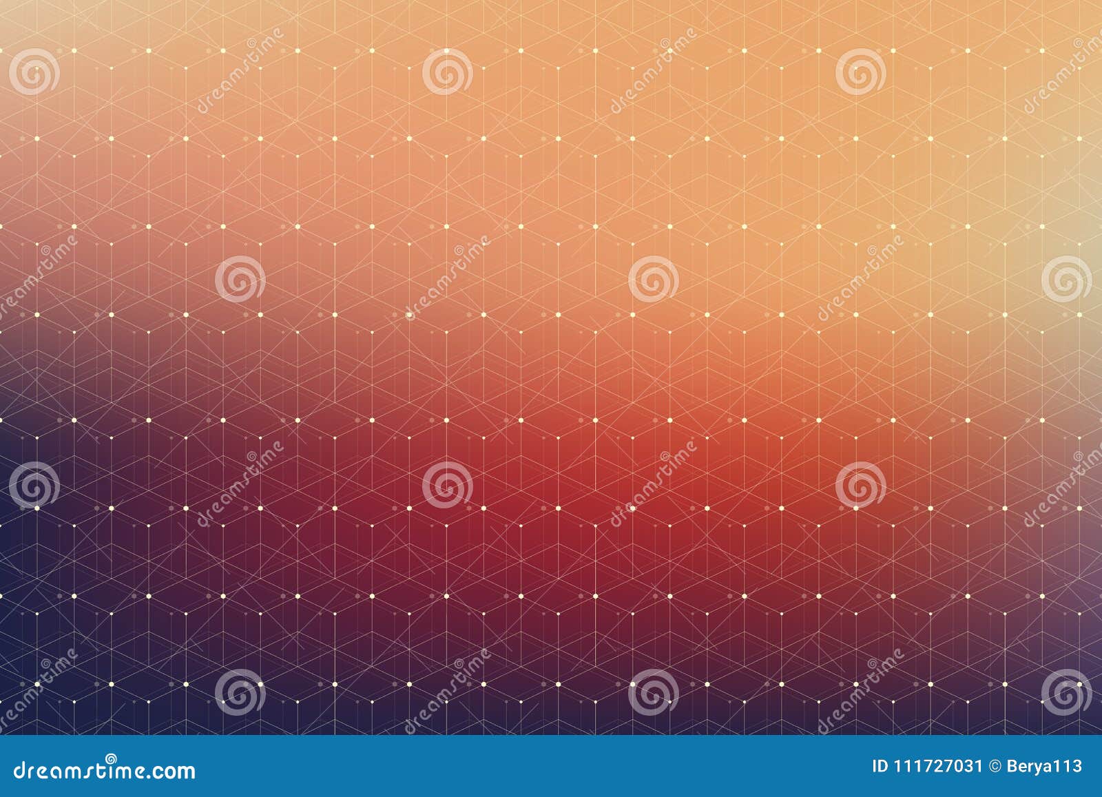 Geometric Pattern with Connected Line and Dots. Stock Image - Image of ...
