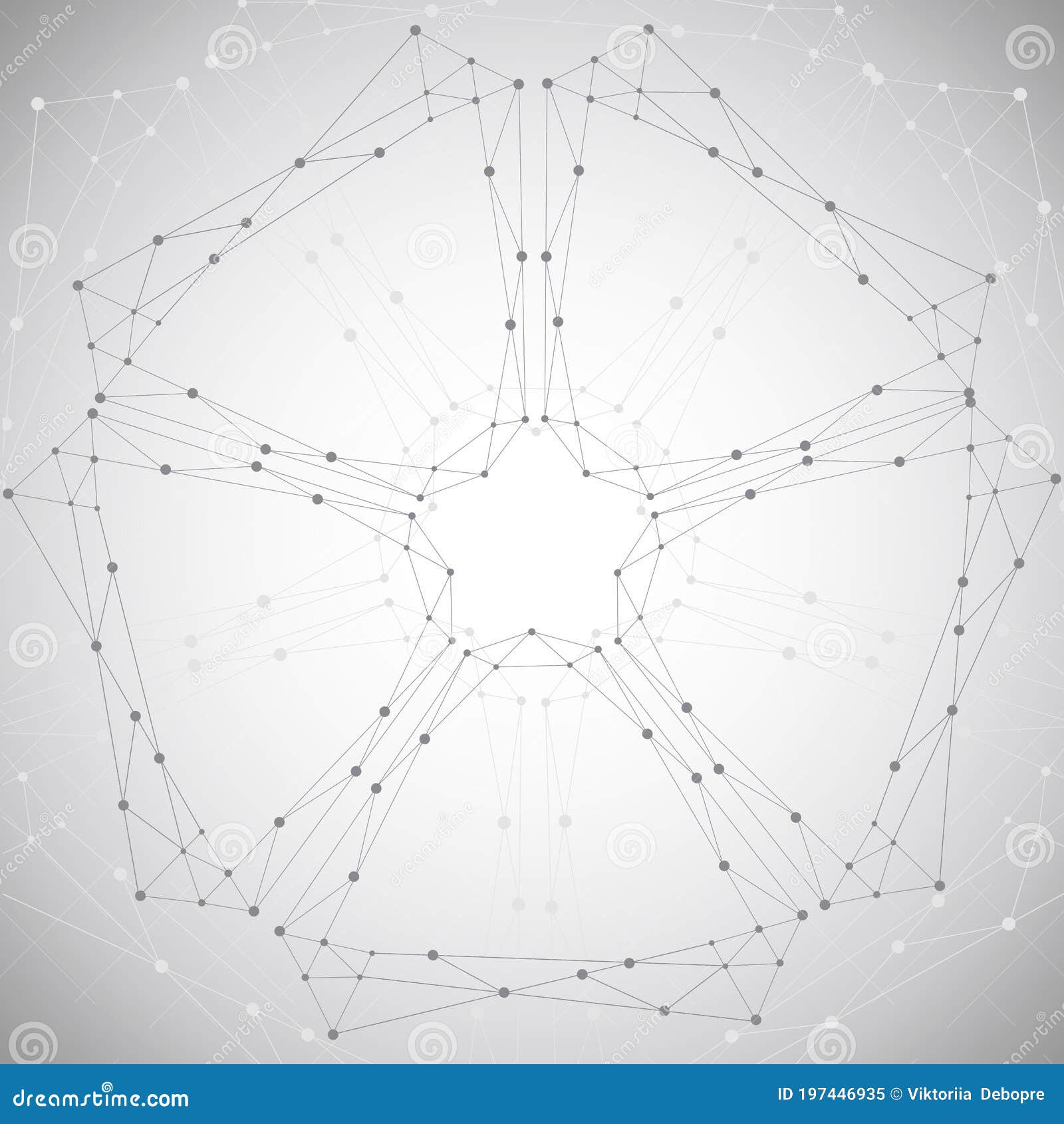 Geometric Pattern with Connected Lines and Dots. Vector Illustration ...