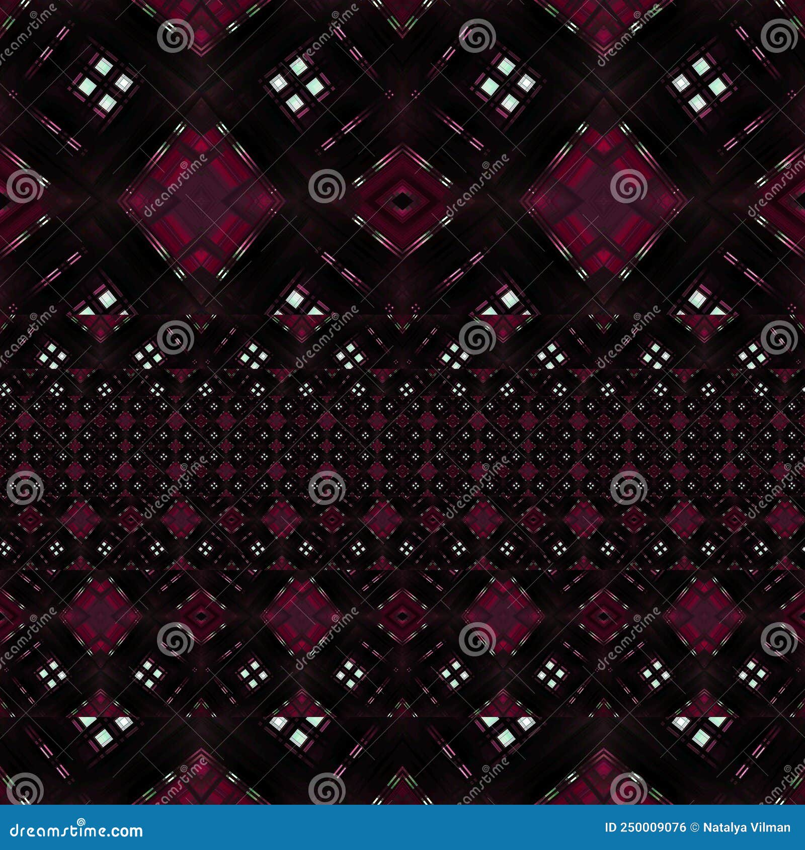 Geometric Pattern in Crimson Color on a Dark Background Stock ...