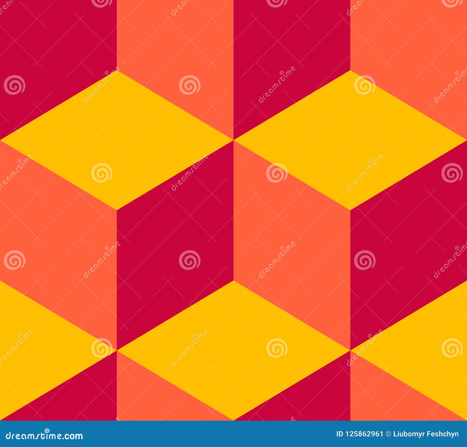 Geometric Pattern. Cube Seamless Pattern. Geometric Line Background Stock Vector - Illustration ...