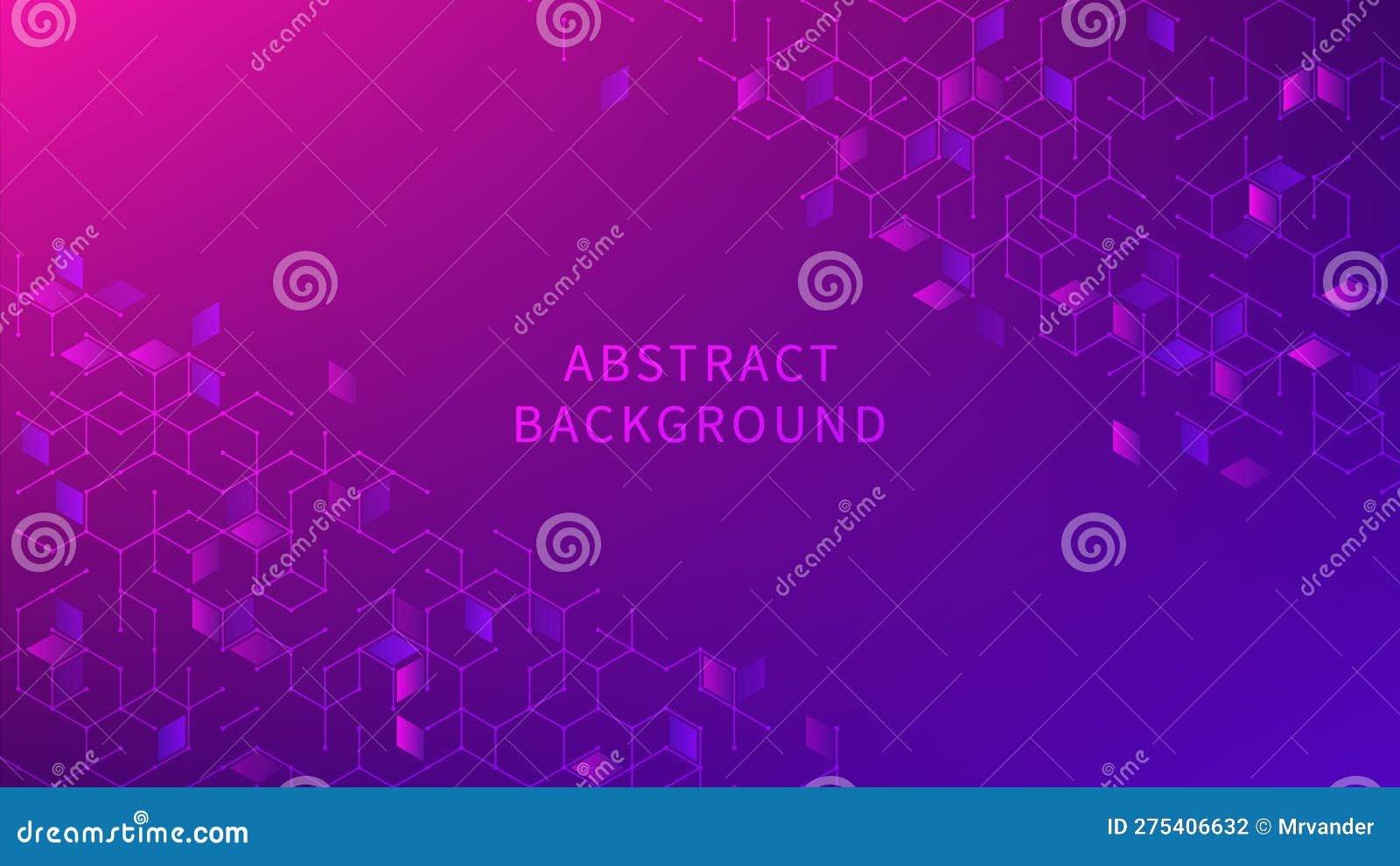 Geometric Pattern with Cubes and Hexagons. Technology Background Stock ...