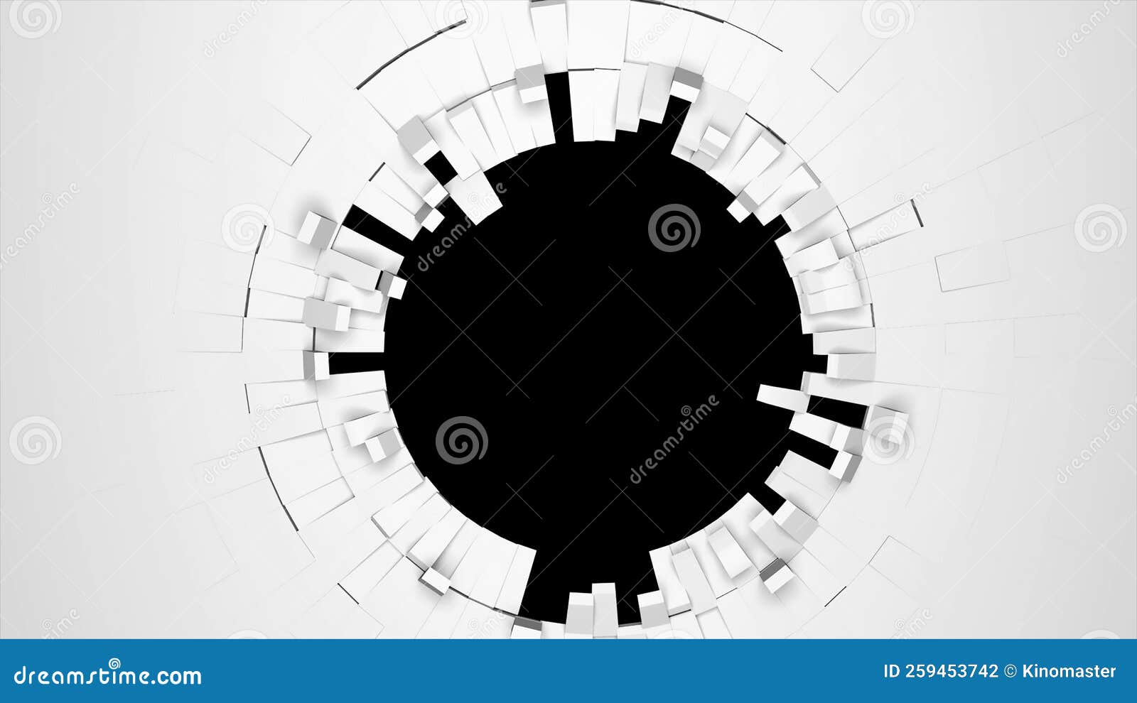 Geometric Pattern Of 3D Rendering Fragmentation White Blocks Isolated ...