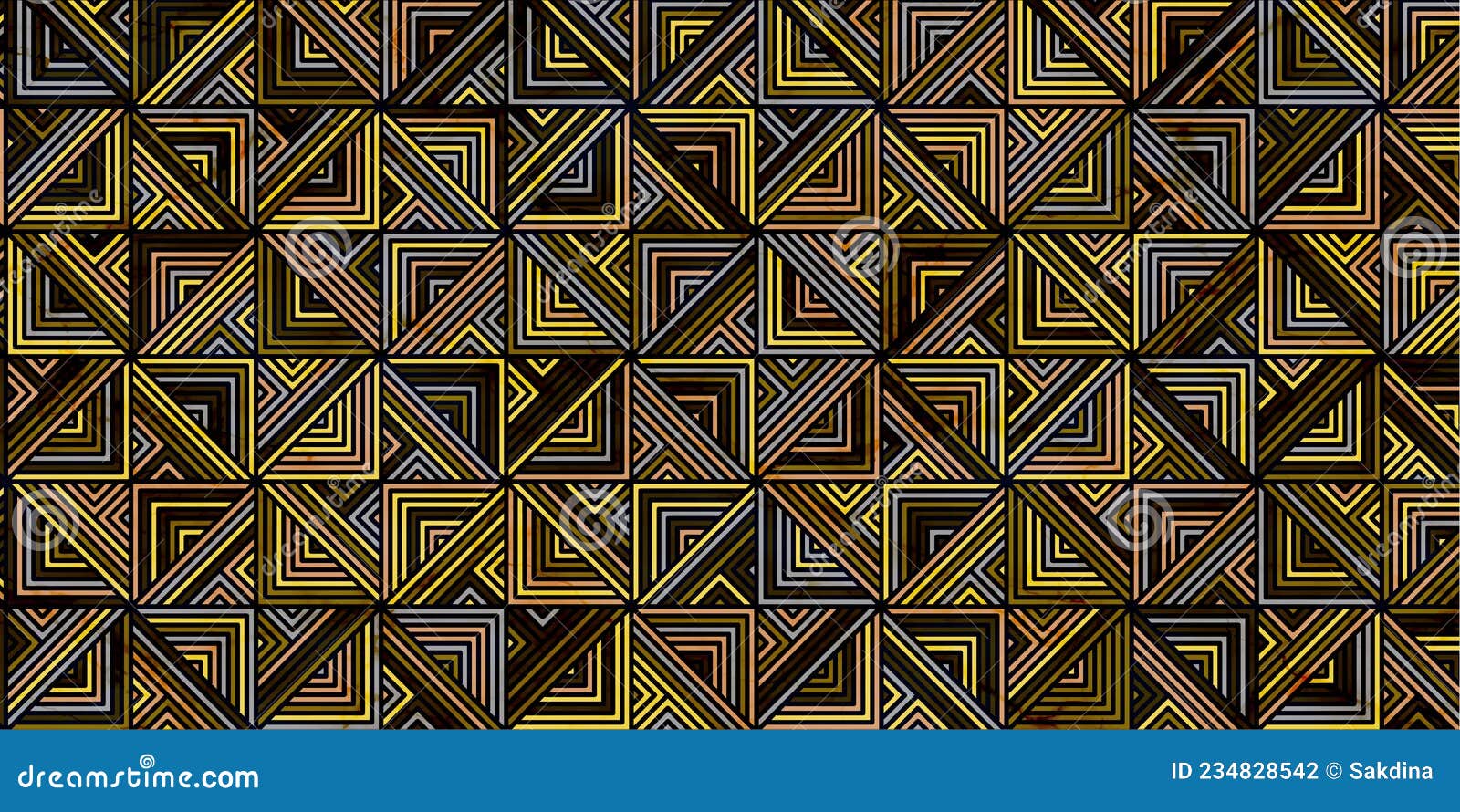 Geometric Pattern Dark Background Retro Style Stock Vector ...