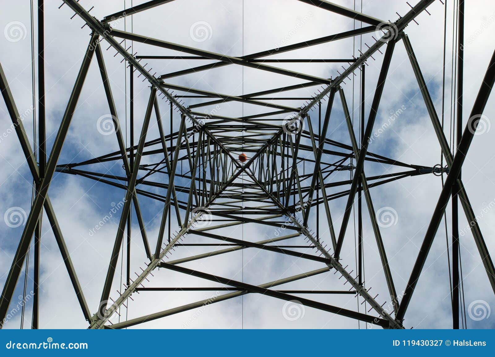 Geometric Pattern in an Electricity Pylon Stock Image - Image of shape ...