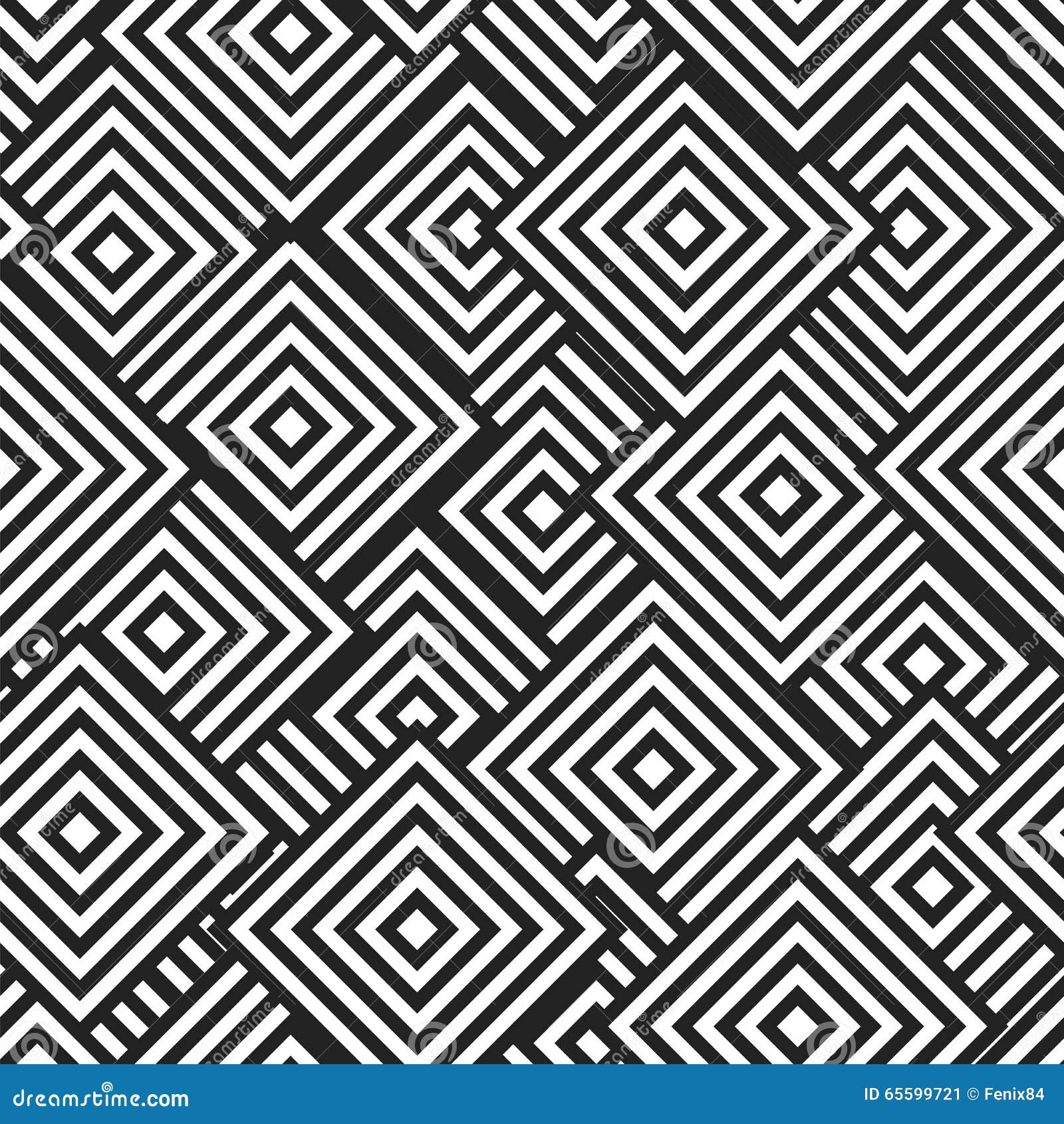 Geometric Pattern of the Embedded Lozenges. Stock Vector - Illustration ...