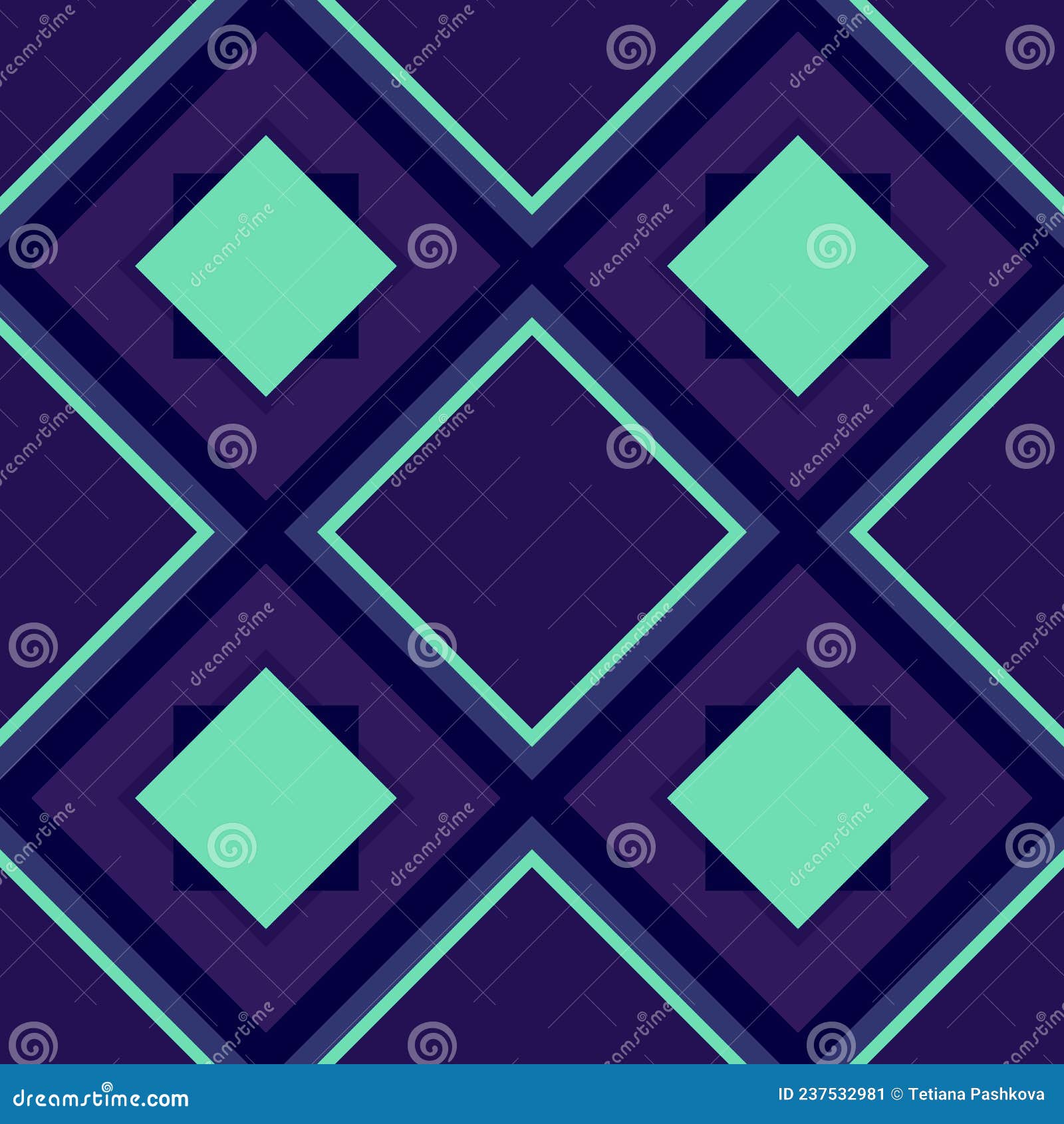 Geometric Pattern for Fabrics and Textiles and Packaging and Gifts and ...