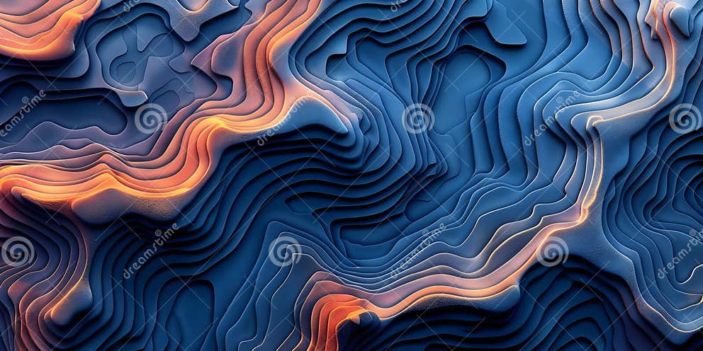 Geometric Pattern Featuring Topographic Lines Abstract Geological Grid ...