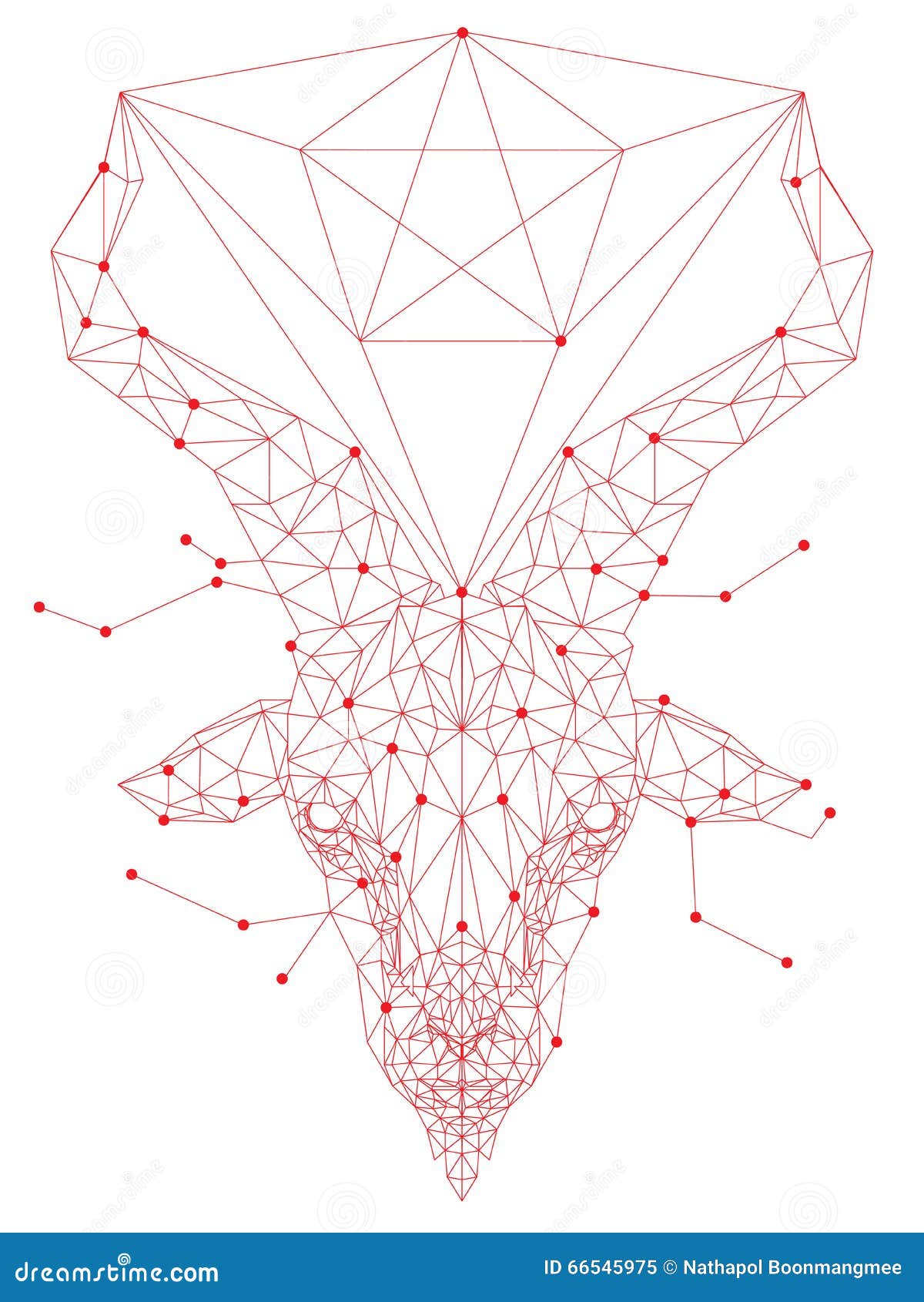 Geometric Pattern Goat. Vector Illustration. Stock Vector ...