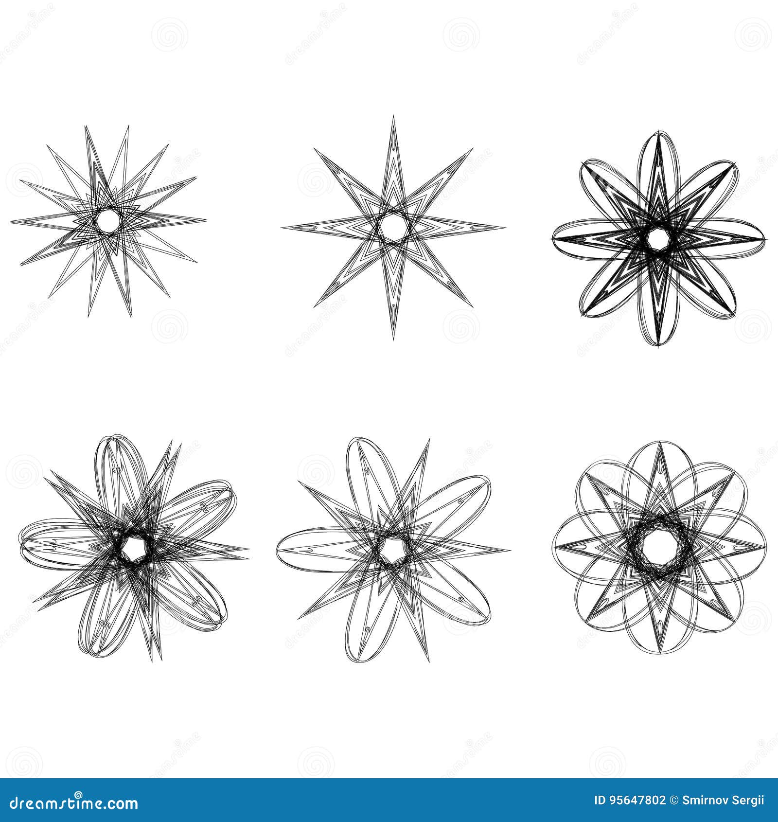 Geometric Pattern Icon Astrology Stars Astrology Geometric Pattern Set ...