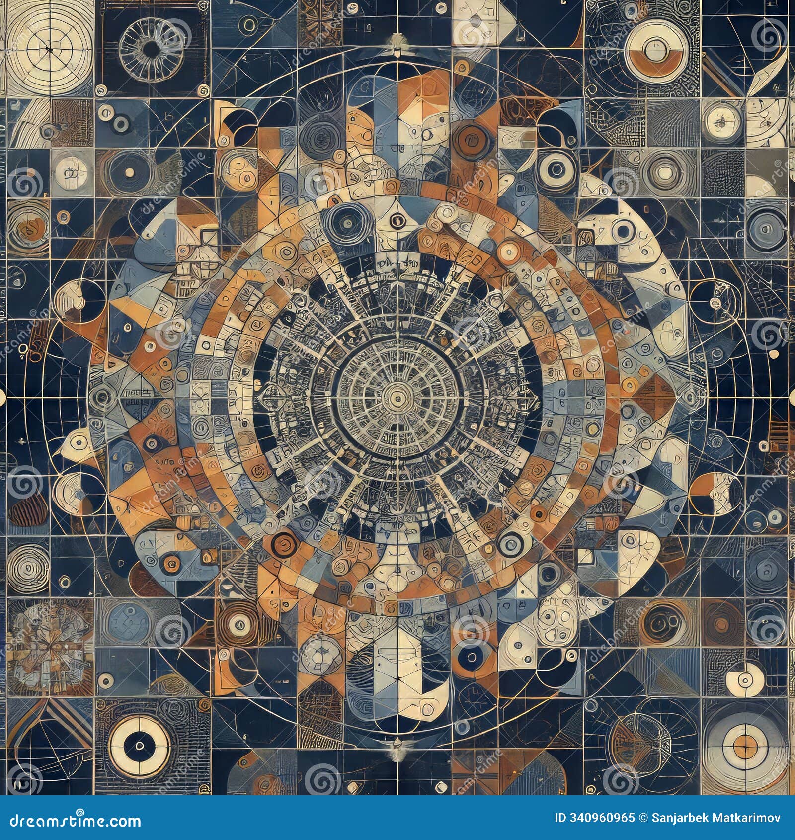 Geometric Pattern Inspired by Mathematical Formulas Intellectual Stock ...