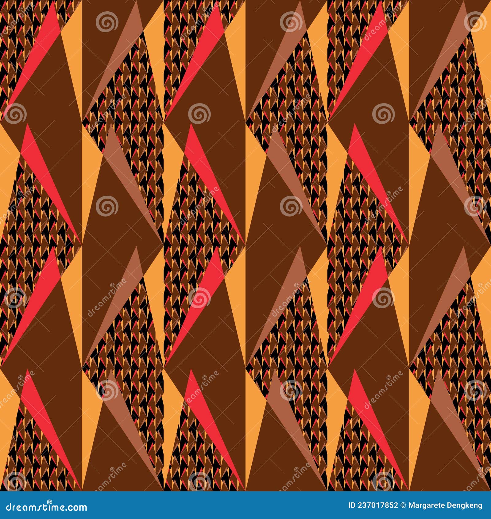 Geometric Pattern with Interesting Structure, African Style. Stock ...