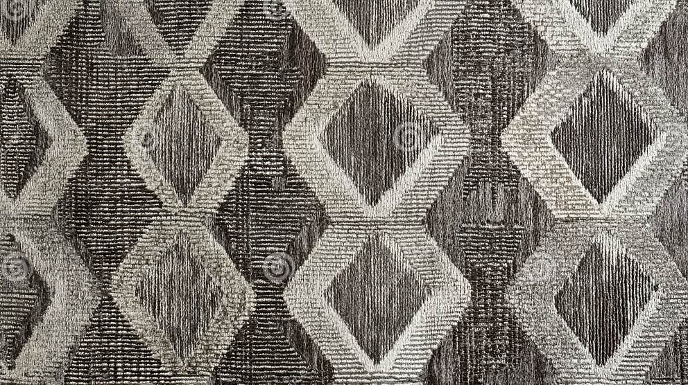 Geometric Pattern with Interlocking Diamond Shapes and Textured Lines ...