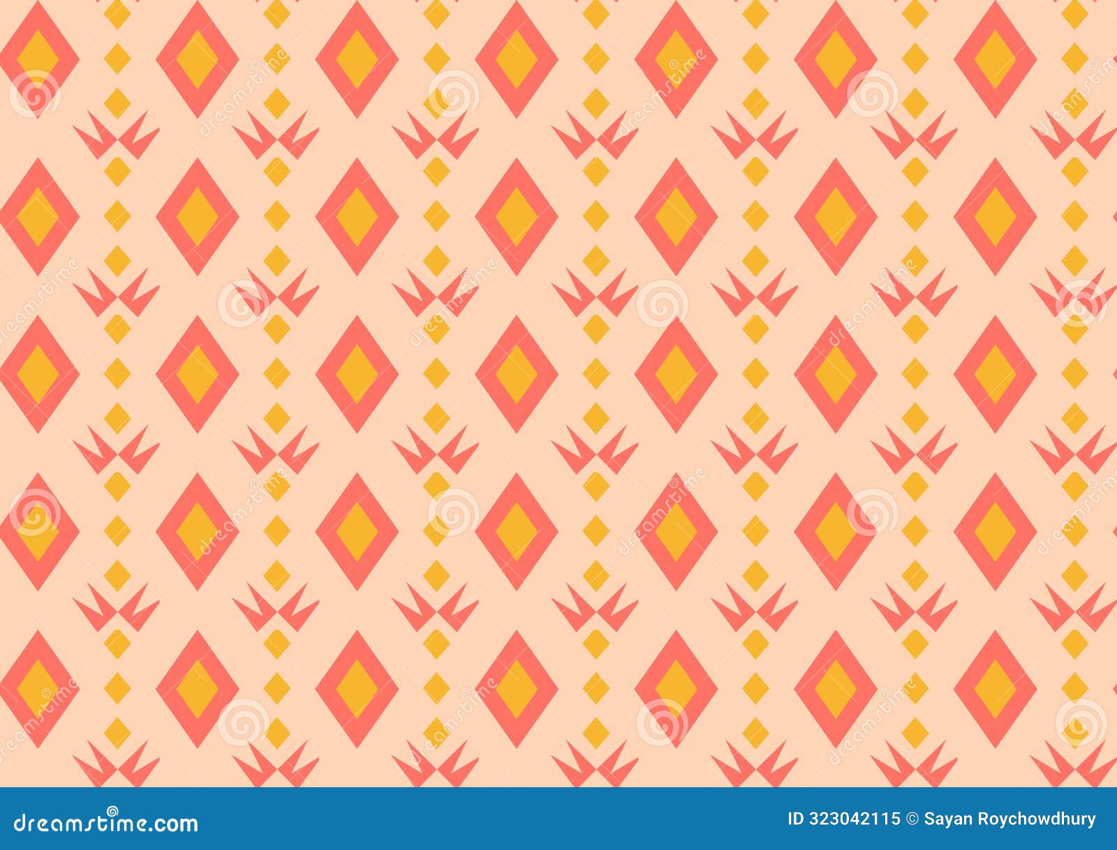Geometric Pattern with Interlocking Shapes Stock Vector - Illustration ...