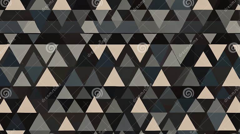 A Geometric Pattern of Interlocking Triangles in Different Shades of ...