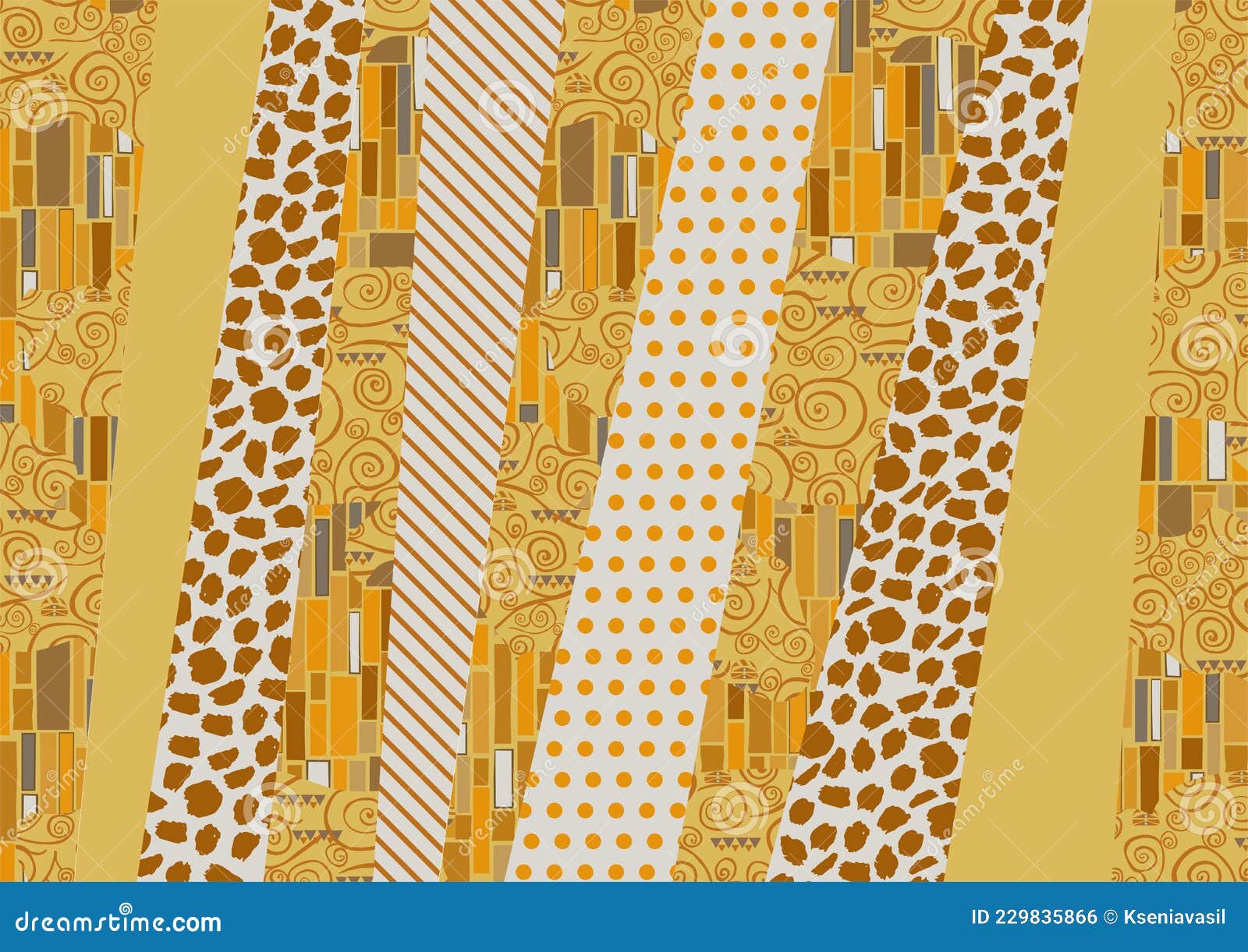 Geometric Pattern Klimt Background Stock Vector - Illustration of ...