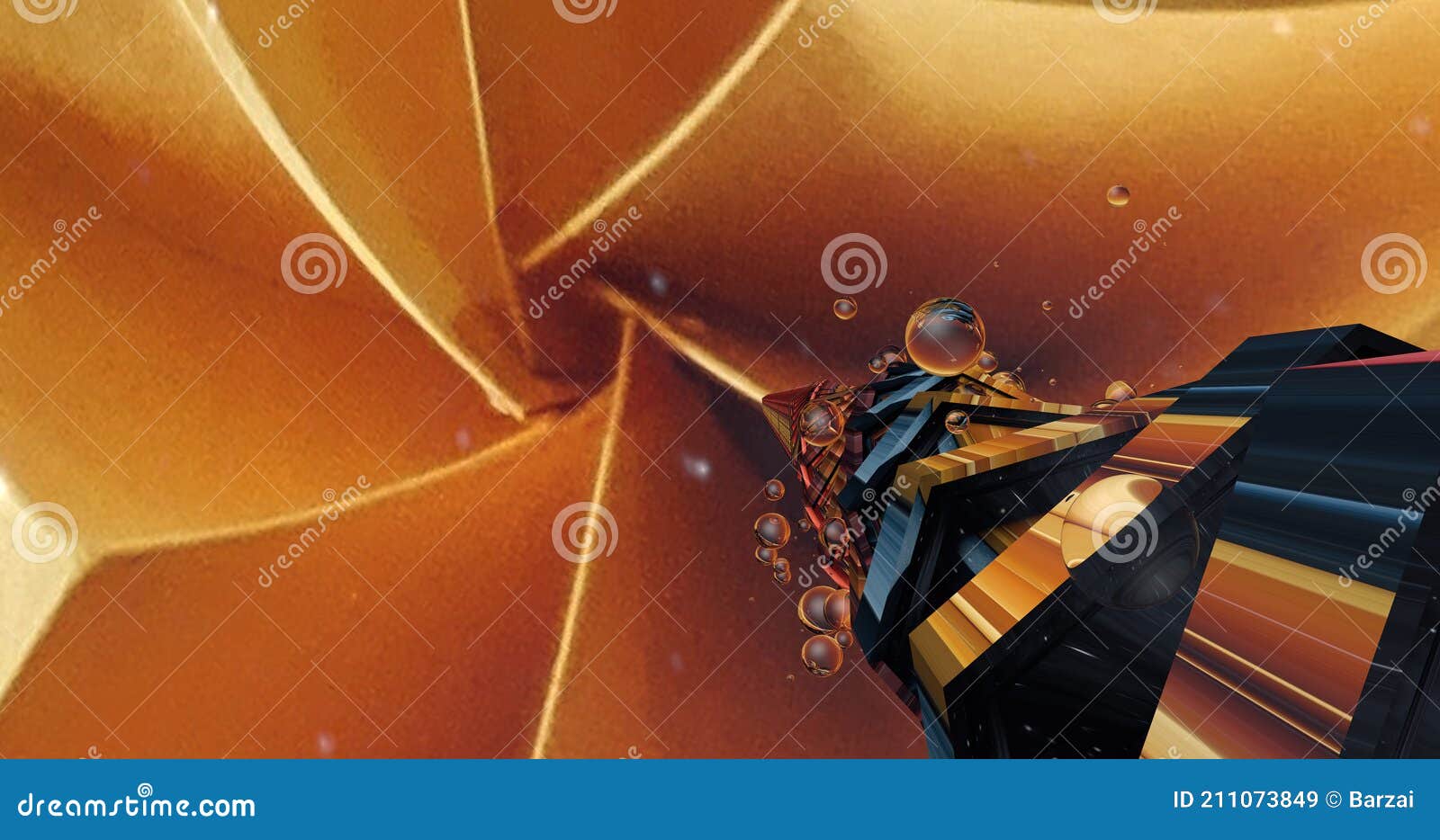 Geometric Pattern Making the Shape of a Drill. Stock Illustration ...