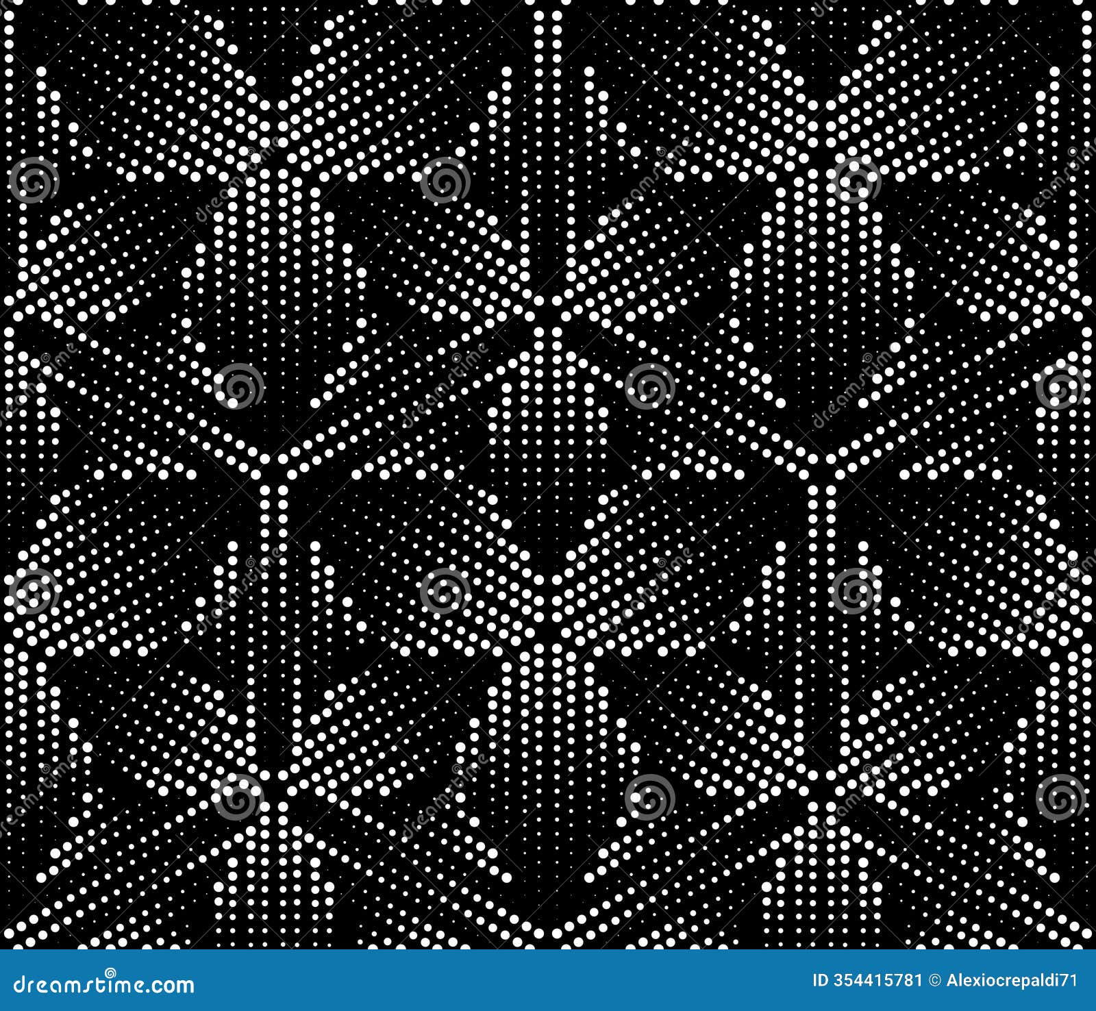 Geometric Pattern with a Modern Design of Thin White Dotted Lines that ...