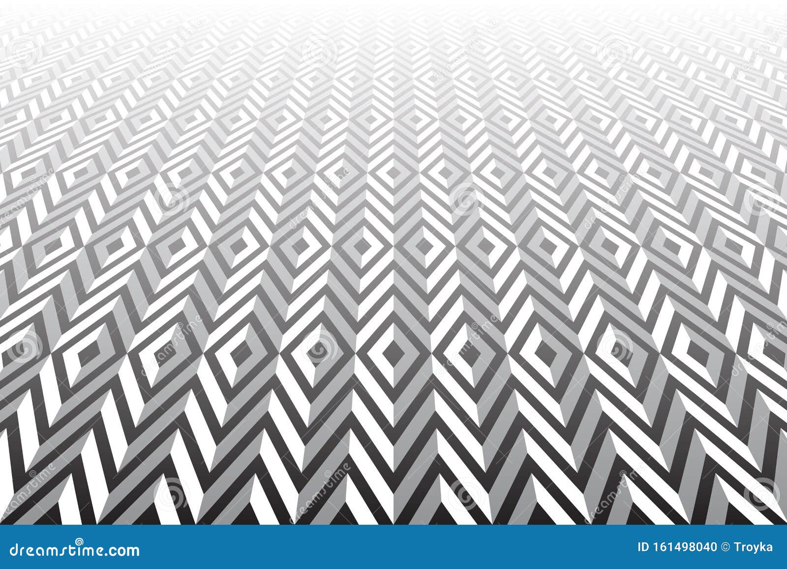 Geometric Pattern. Optical Illusion Effect Stock Vector - Illustration ...