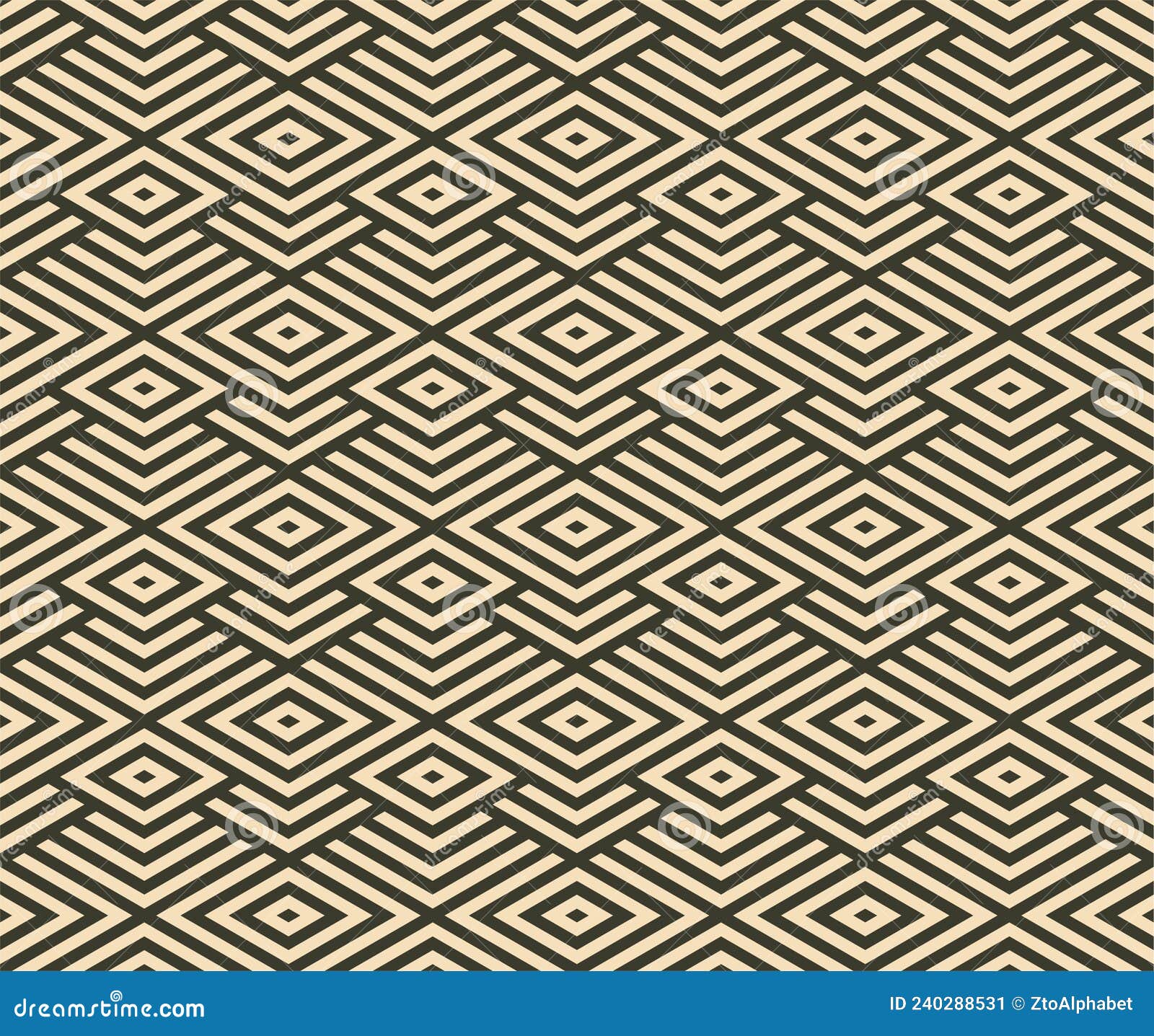Geometric Pattern Outline Rhombus Shapes Stock Vector - Illustration of ...