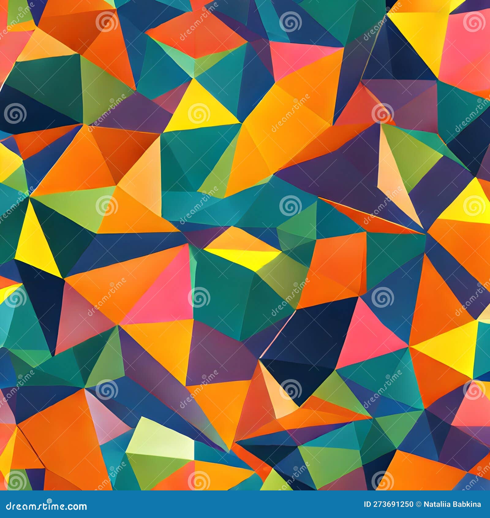 Geometric Pattern of Overlapping Polygons in Autumn Colors. the Image ...