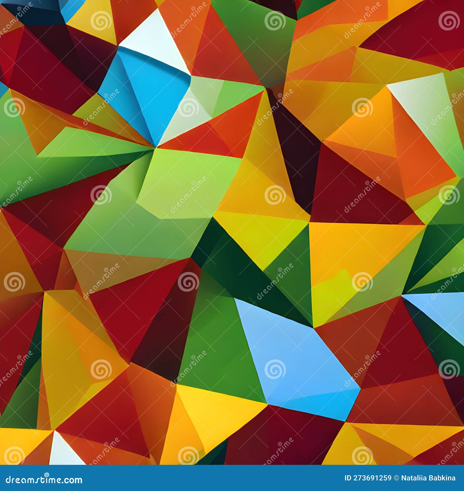 Geometric Pattern of Overlapping Polygons in Autumn Colors. the Image ...