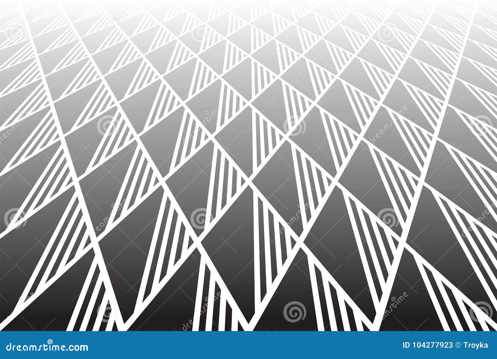 Geometric Pattern. Perspective View. Stock Vector - Illustration of ...