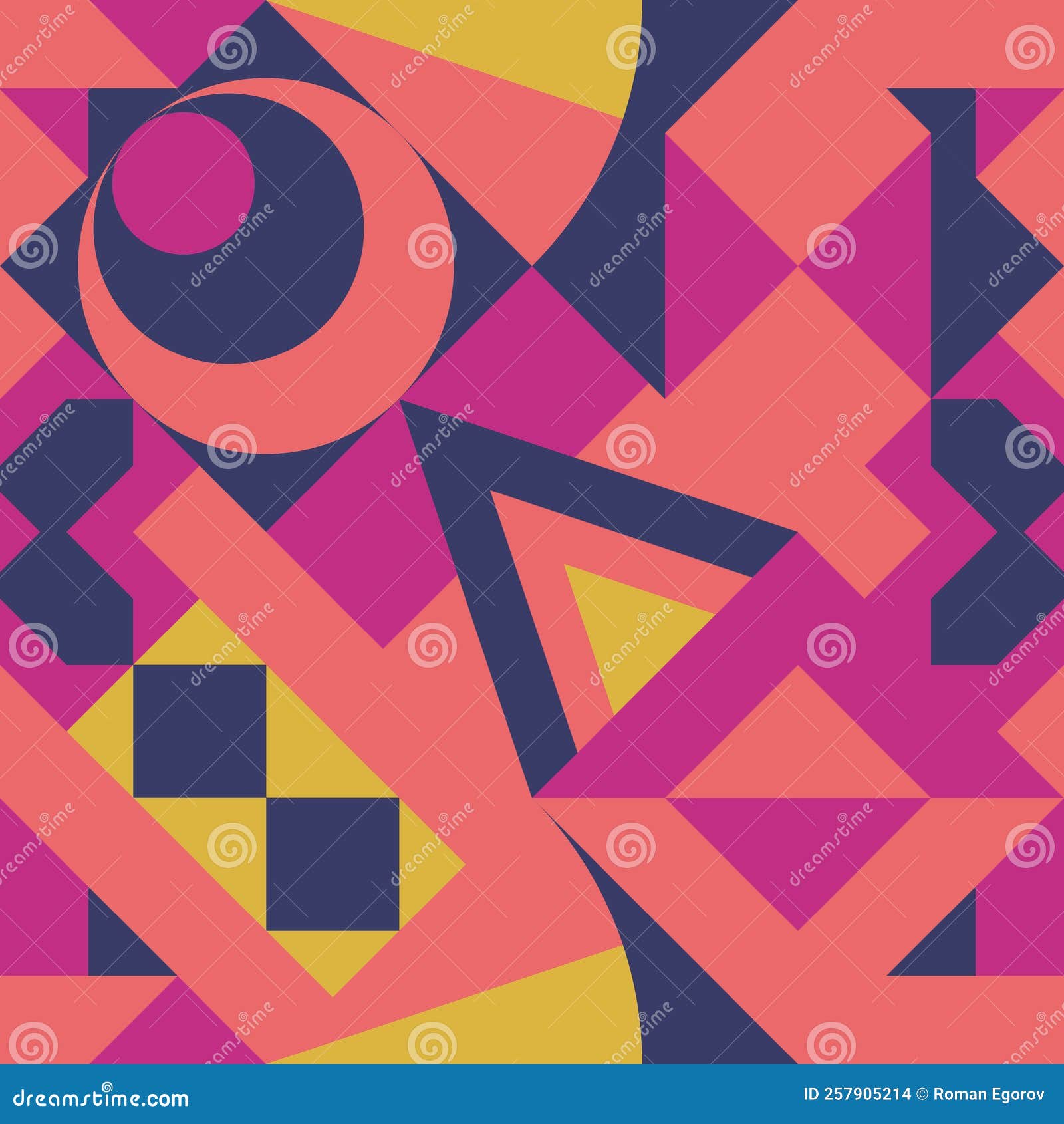 Geometric Pattern, Pop Color Texture. Creative Architecture Wallpaper ...