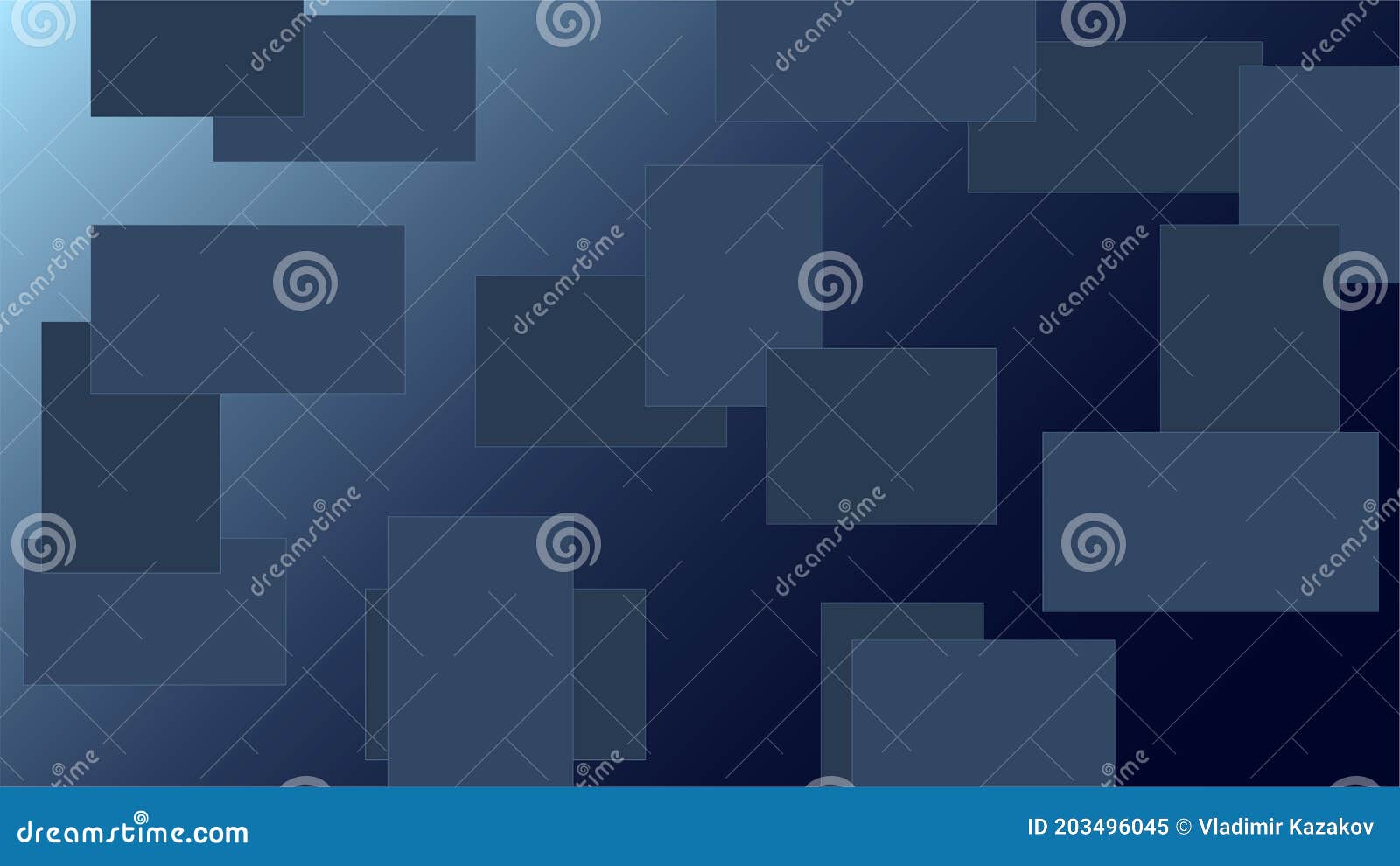Geometric Pattern of Rectangular Blocks on a Gradient Blue Background ...
