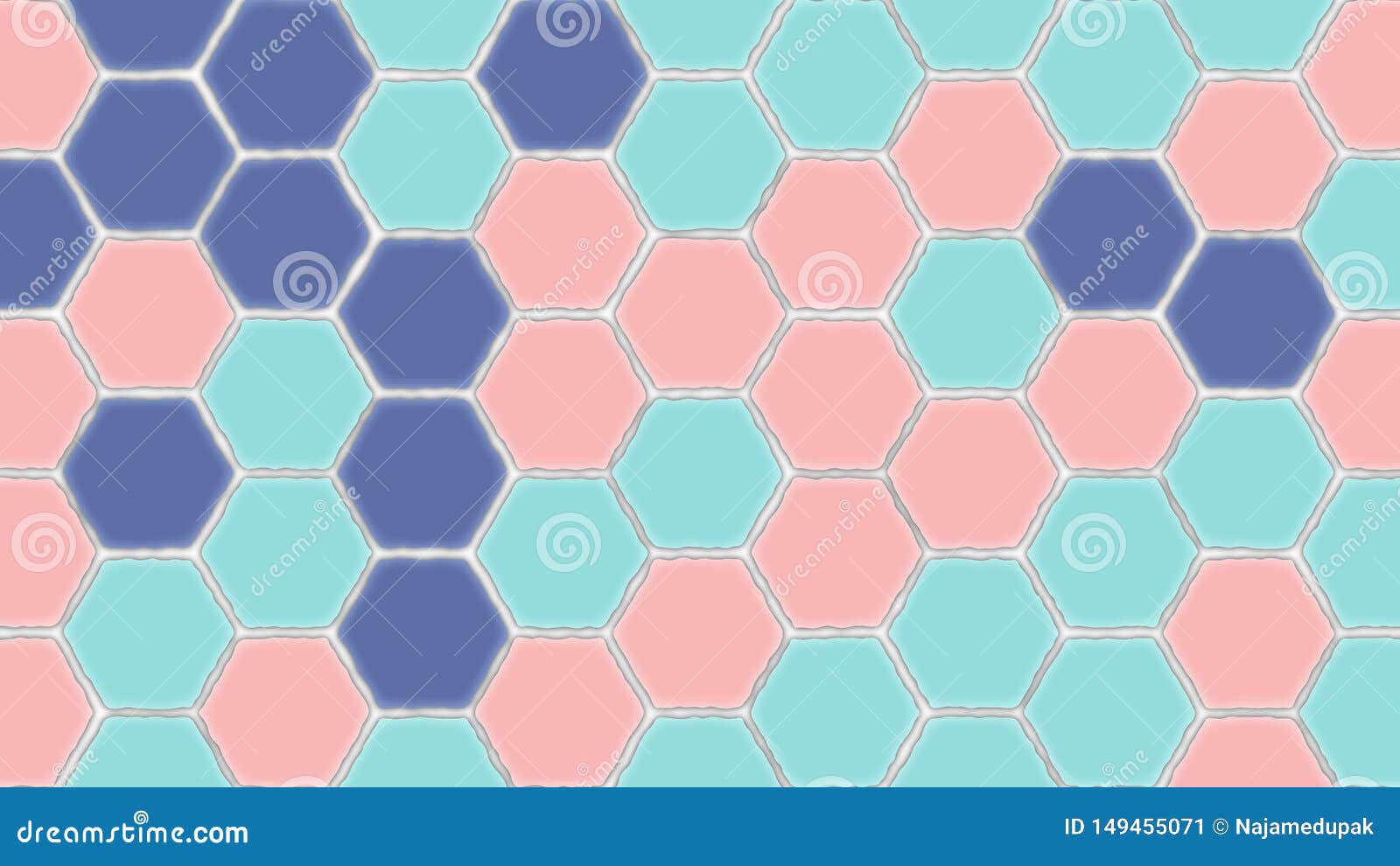 Geometric Pattern with Repeatable Shapes. Abstract Hexagon Pattern ...