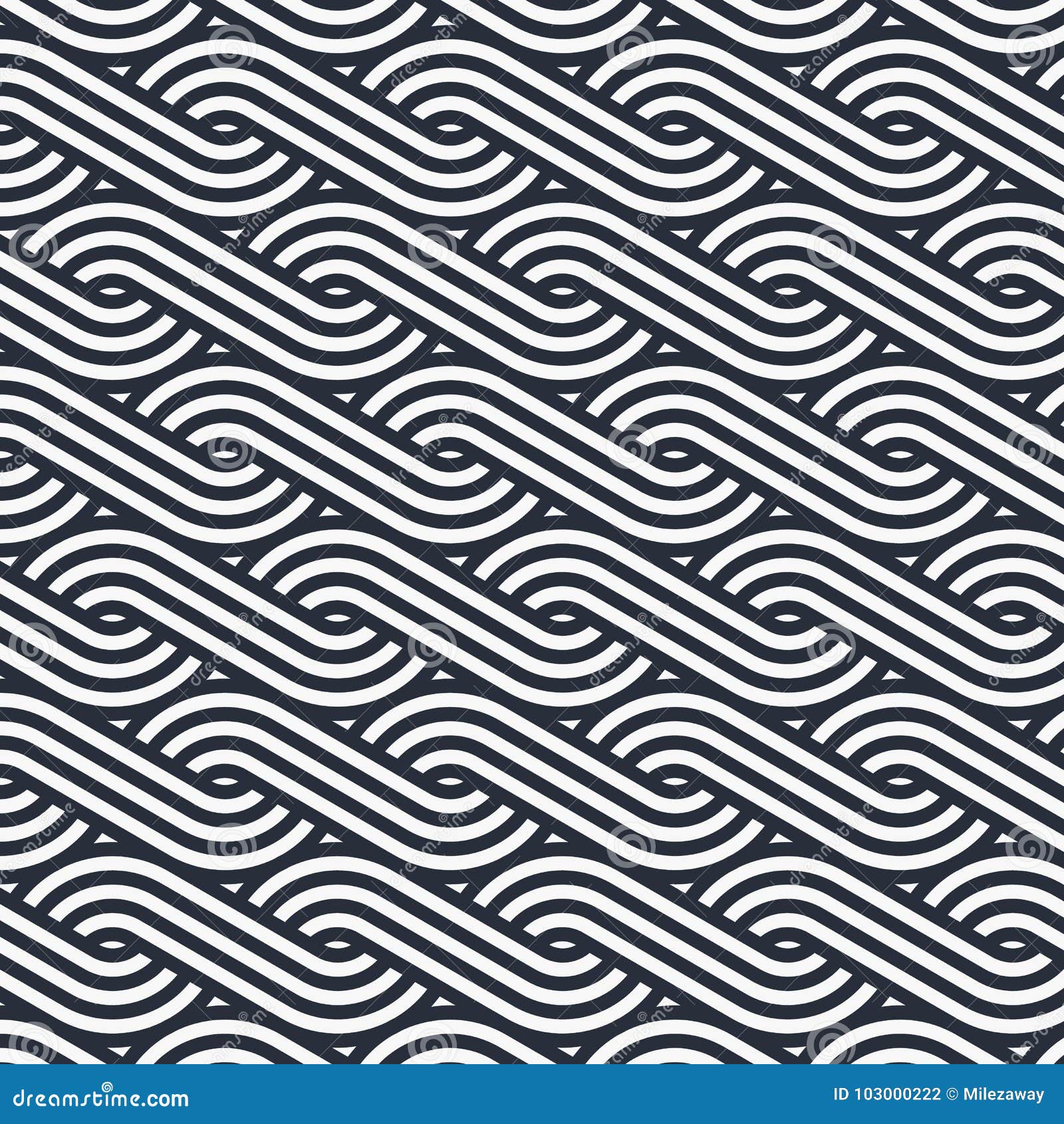 Geometric Pattern Repeating Stripe Linear Curve or Wave Background ...