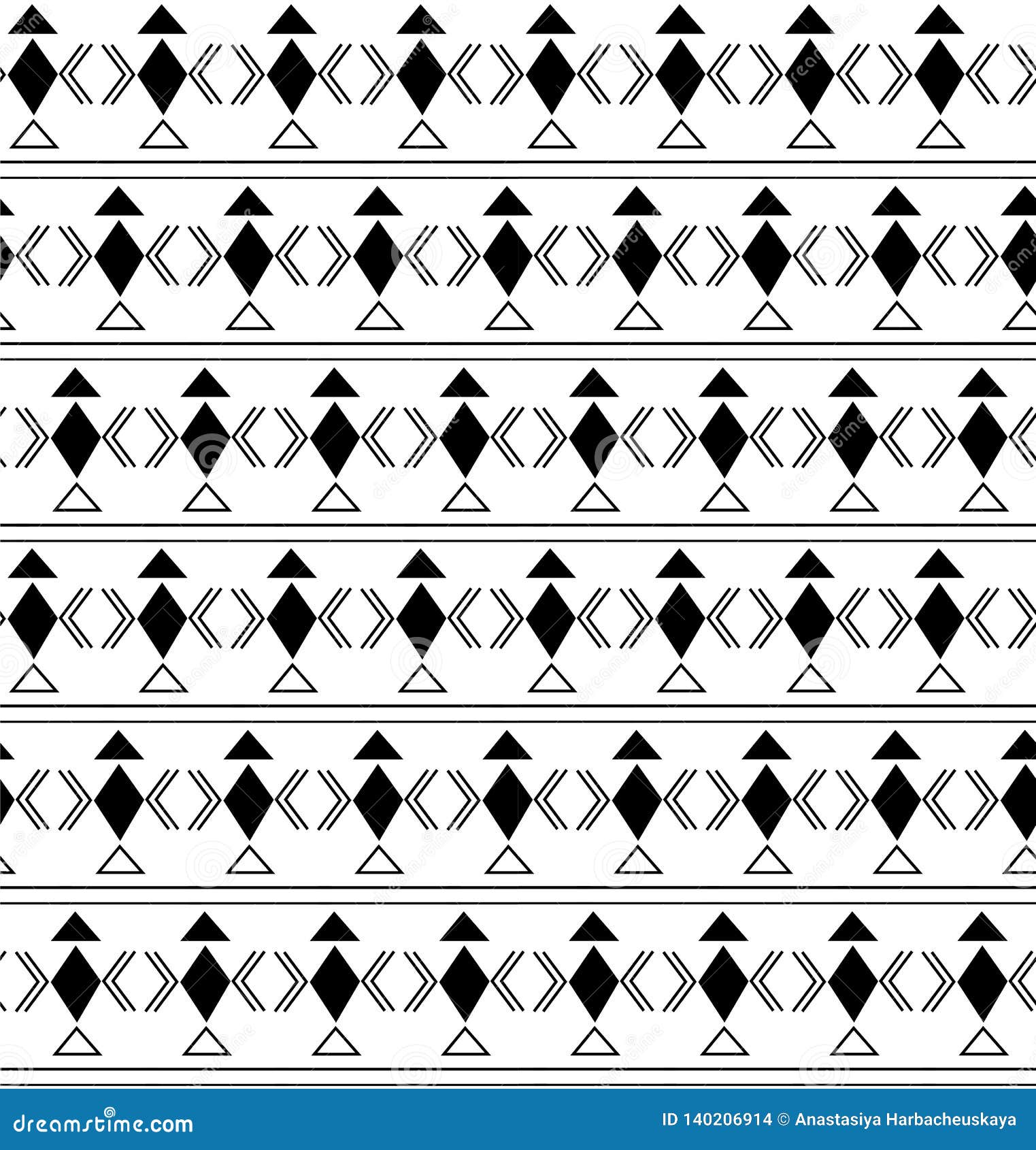 Geometric Pattern with Rhombus, Triangle and Lines Elements Stock ...